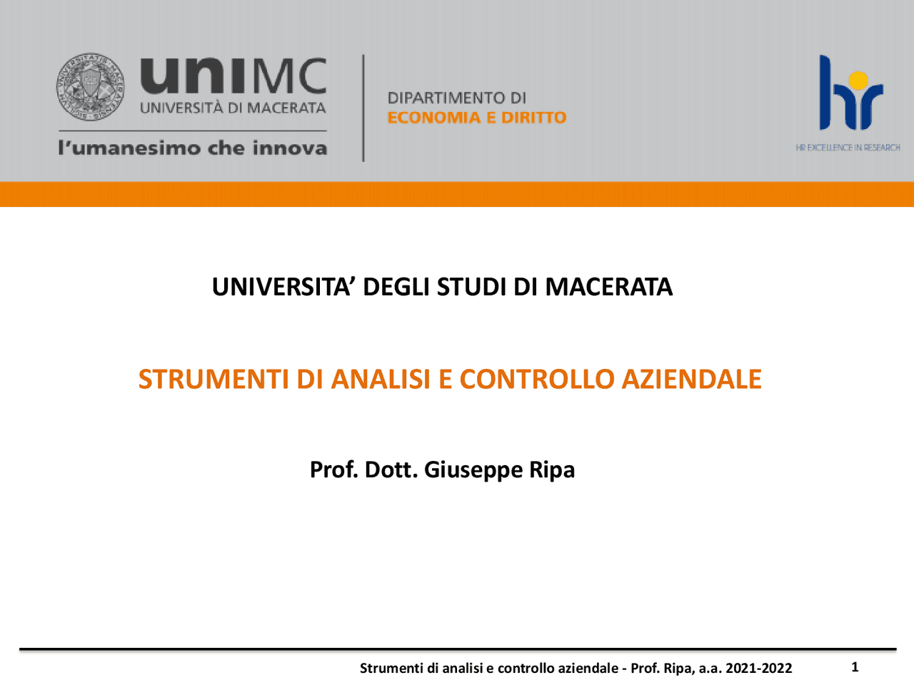 Strumenti Di Analisi Docsity