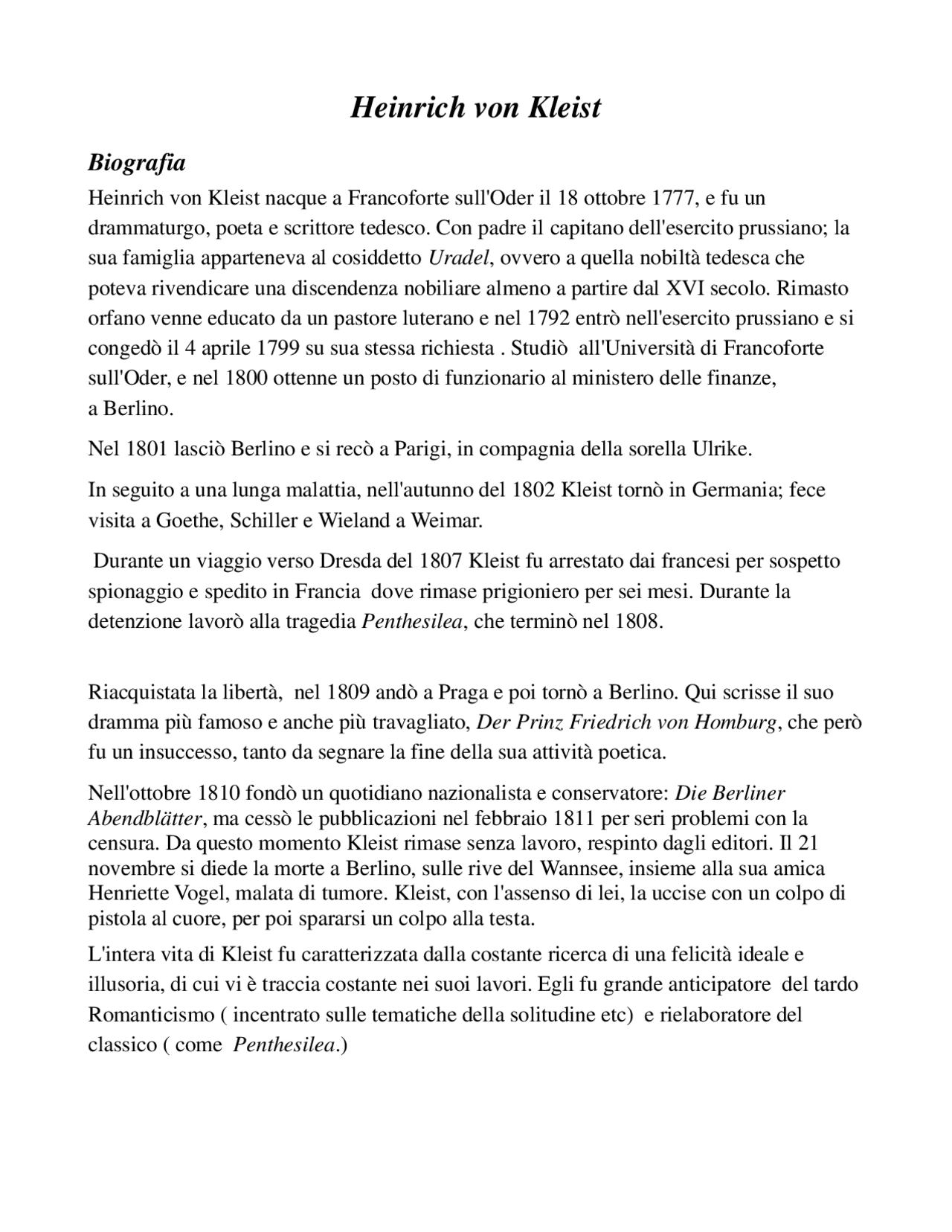 Riassunto Del Libro A Scelta Per Letteratura Tedesca 2 Docsity