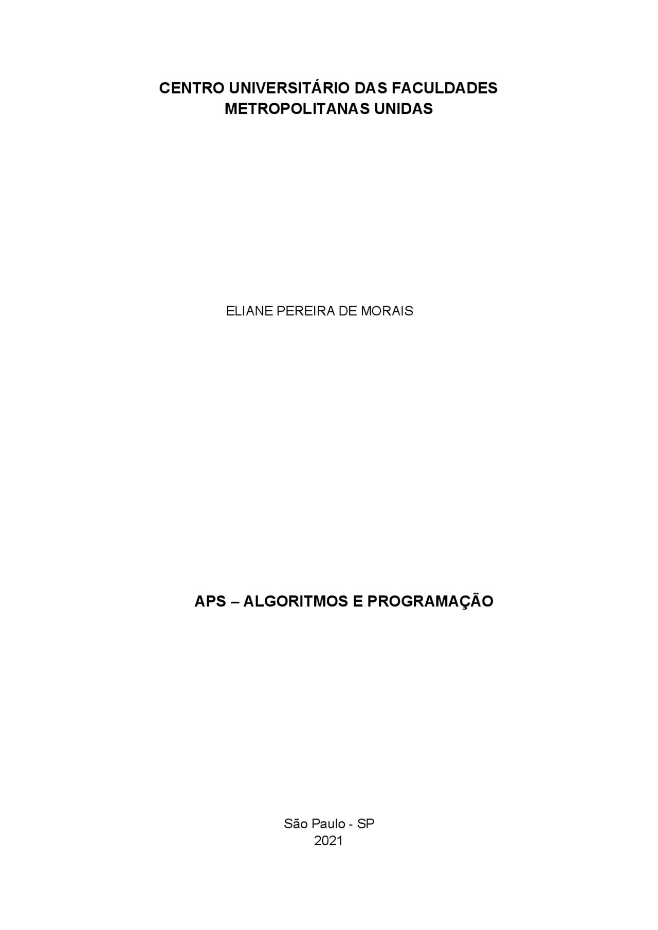 Aps Algoritmo E Programação Docsity
