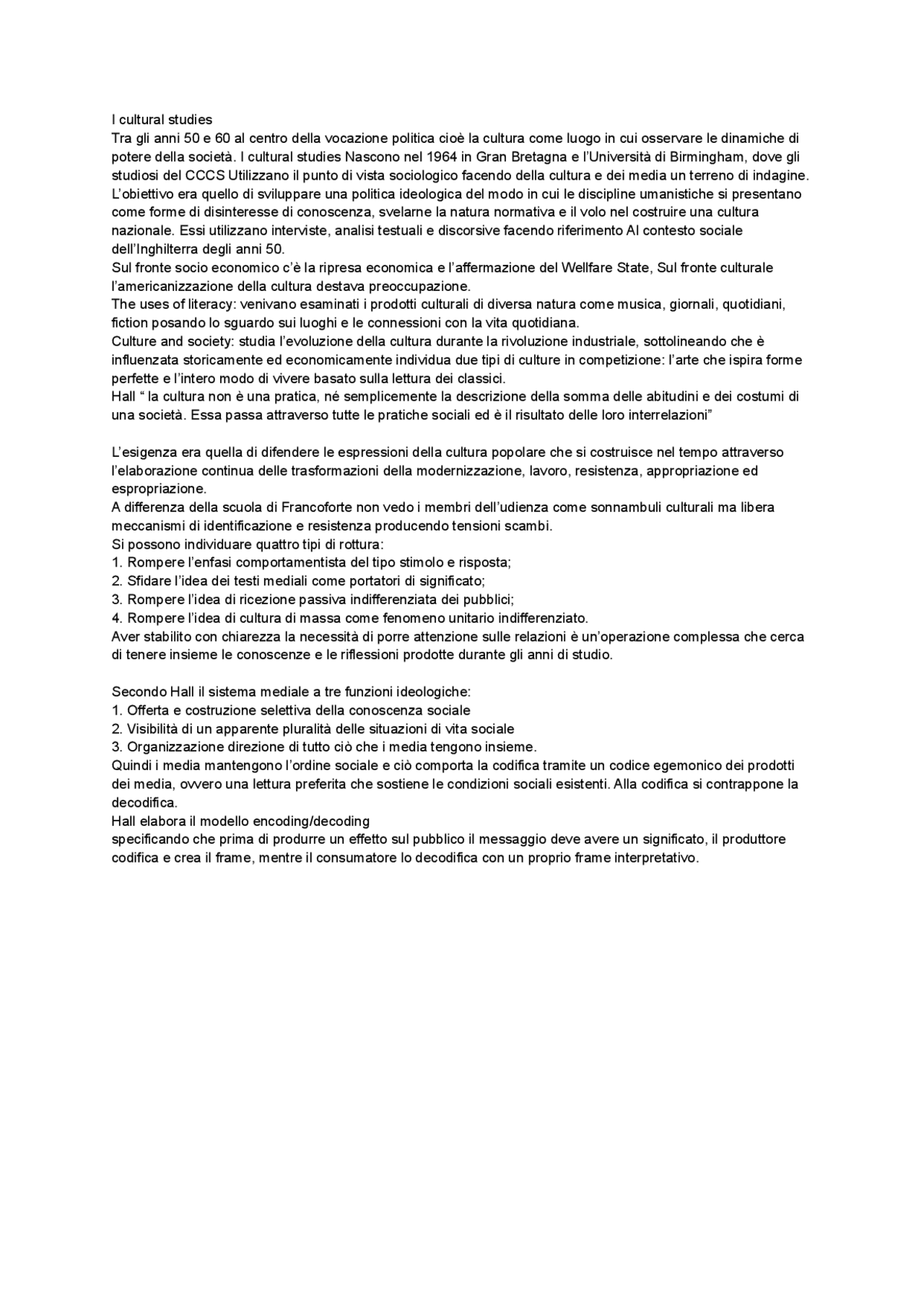 Riassunto Capitolo 7 Docsity