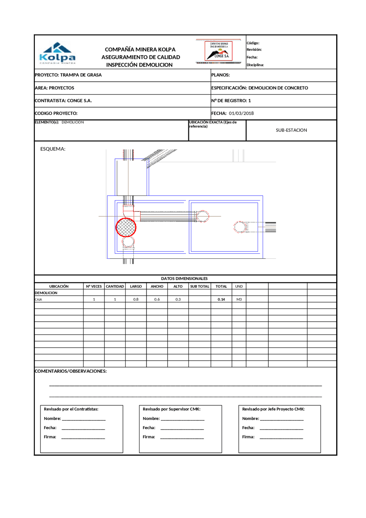 Formato de control de calidad - Docsity