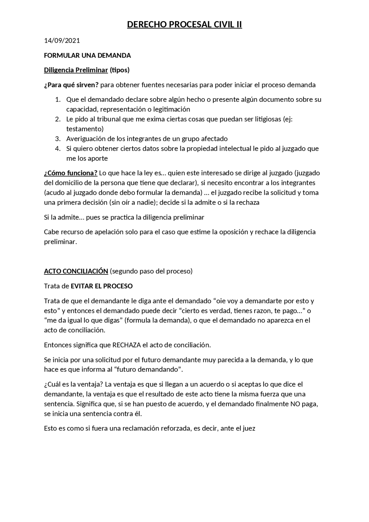 Apuntes Procesal Civil Ii Docsity