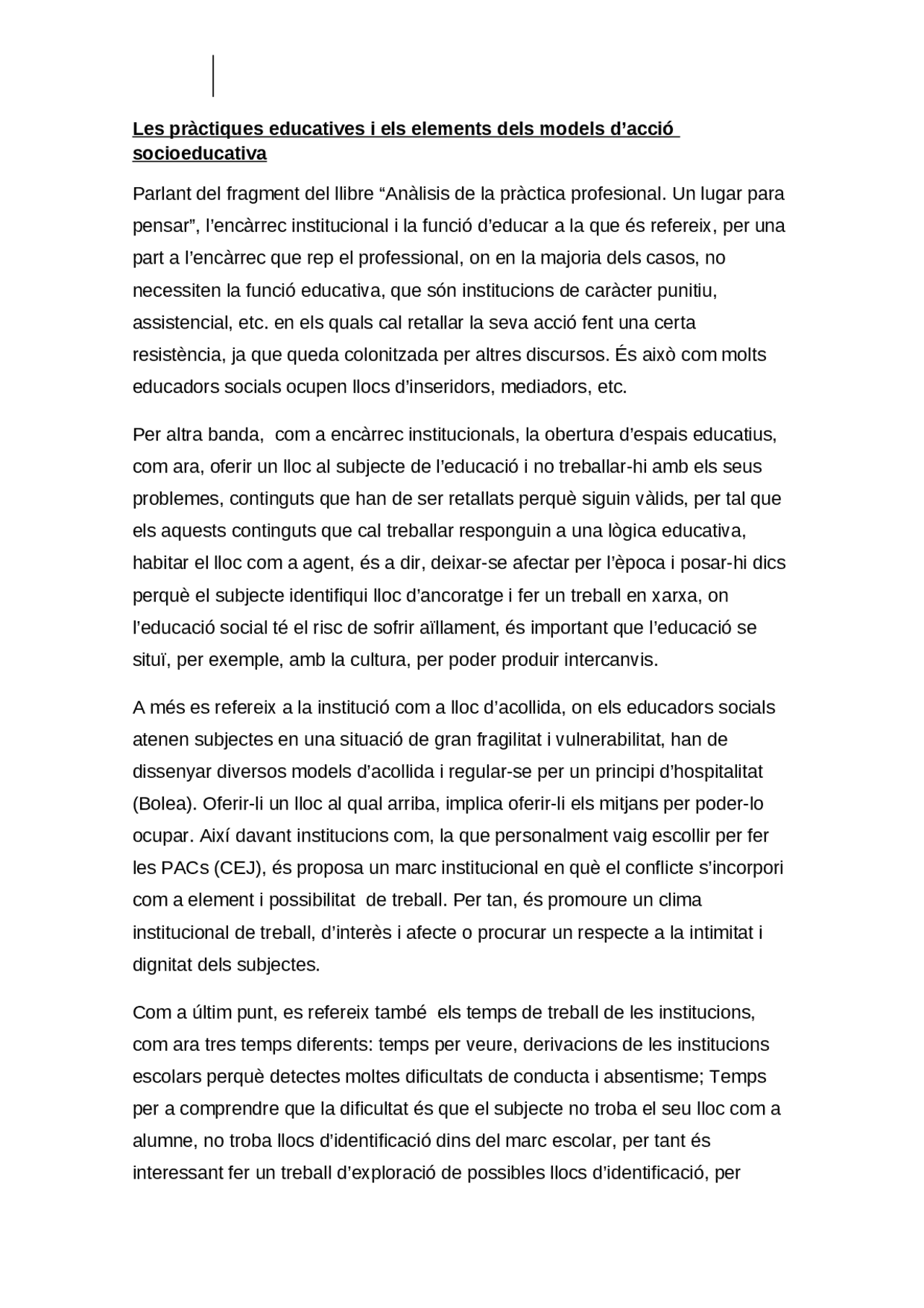 Pac 1 Models Dacció Socioeducativa Docsity