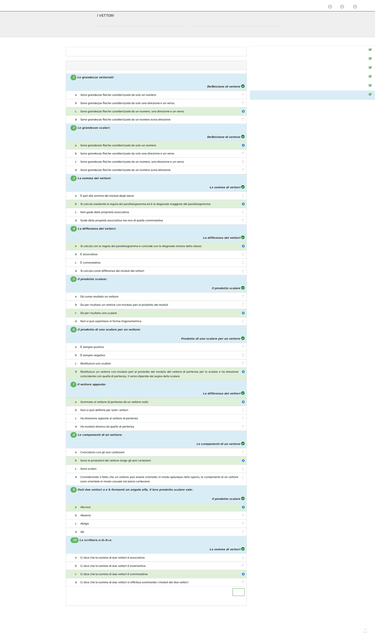 Scienze Motorie Biomeccanica I Vettori Docsity
