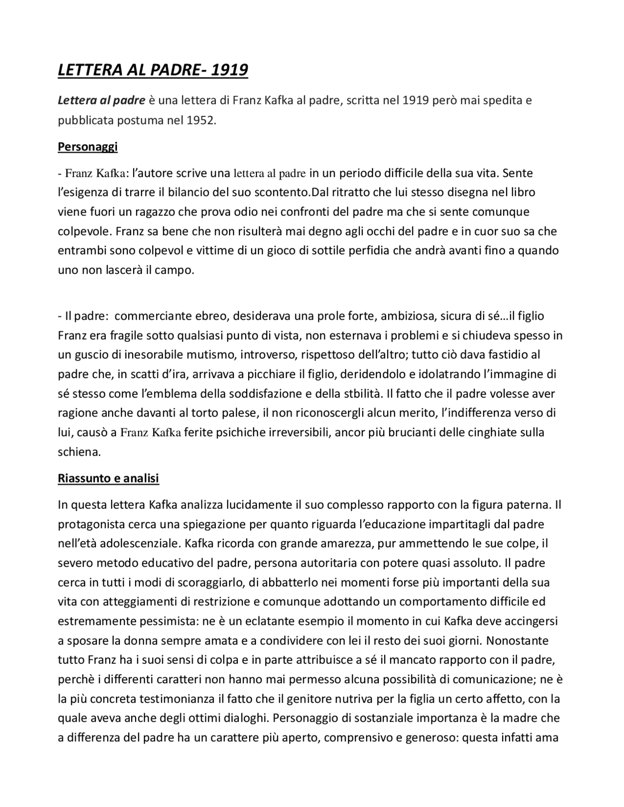 Riassunto Del Libro A Scelta Per Letteratura Tedesca 3 Docsity