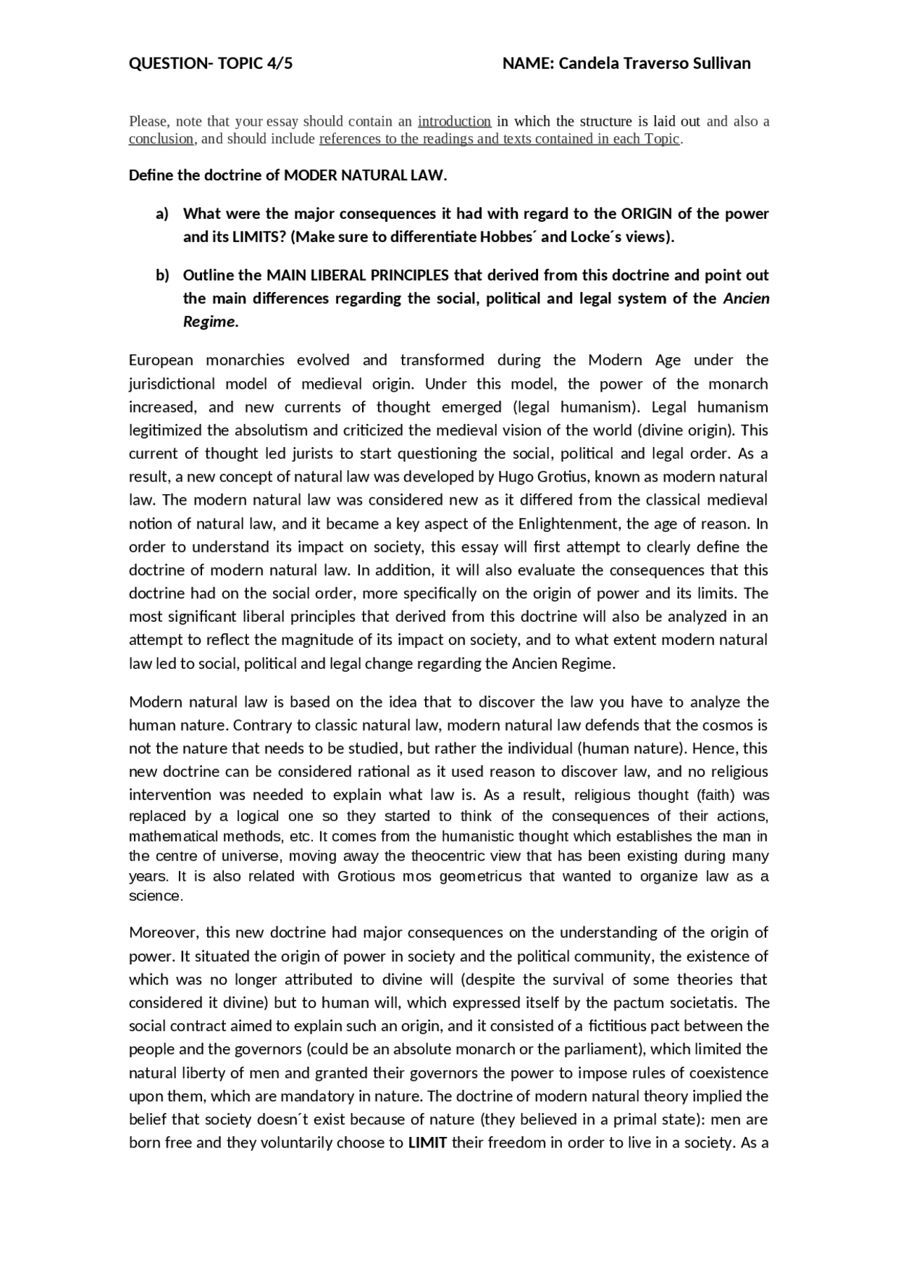 Essay Topics 4 5 Fundamentos Históricos Del Sistema Jurídico Docsity
