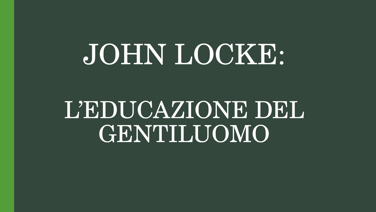 Pedagogia Di John Locke Docsity