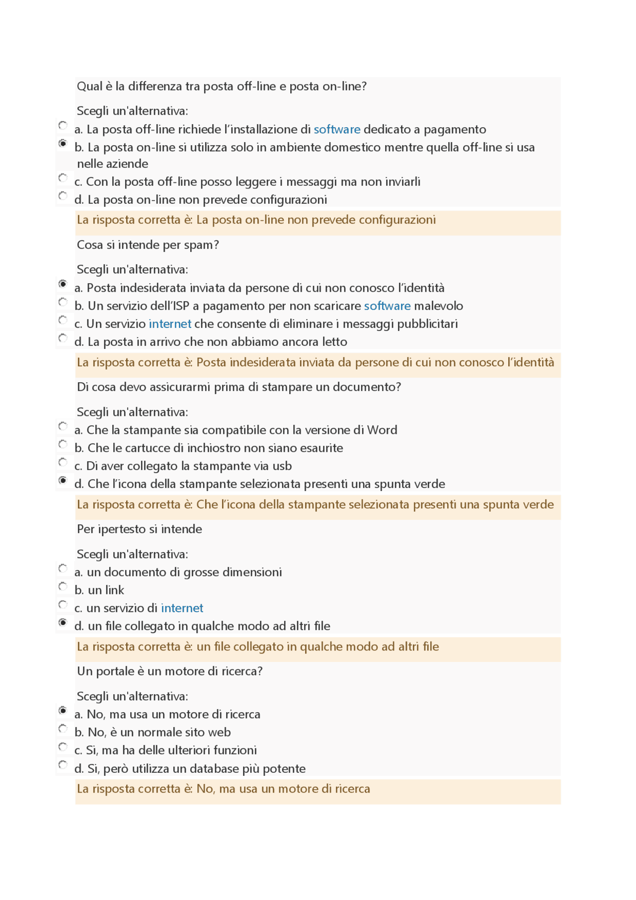 Domande E Risposte Esatte Modulo 10 Eipass 7 Moduli Aggiornate A