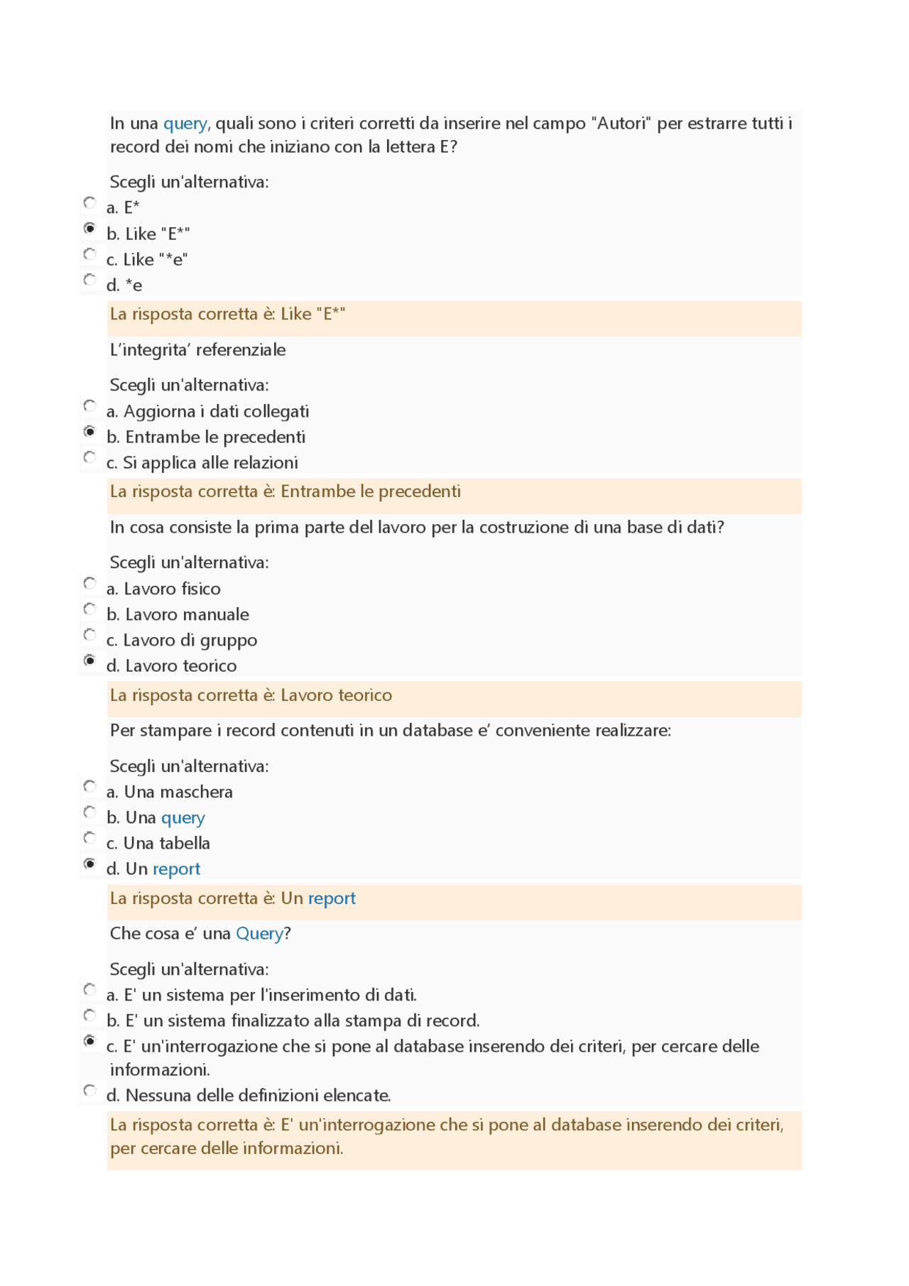 Domande E Risposte Esatte Modulo 8 Eipass 7 Moduli Aggiornate A