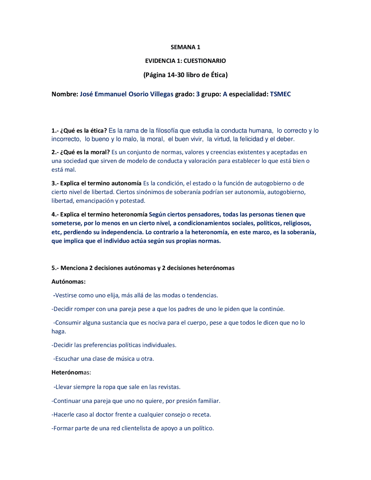 Informacion Sobre La Etica Docsity