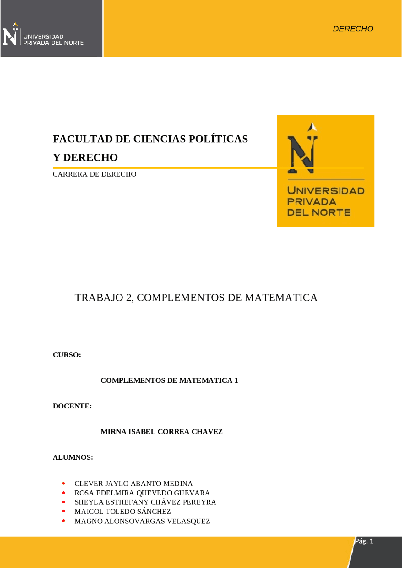 Practica Calificada 2 Matematica 1 Docsity