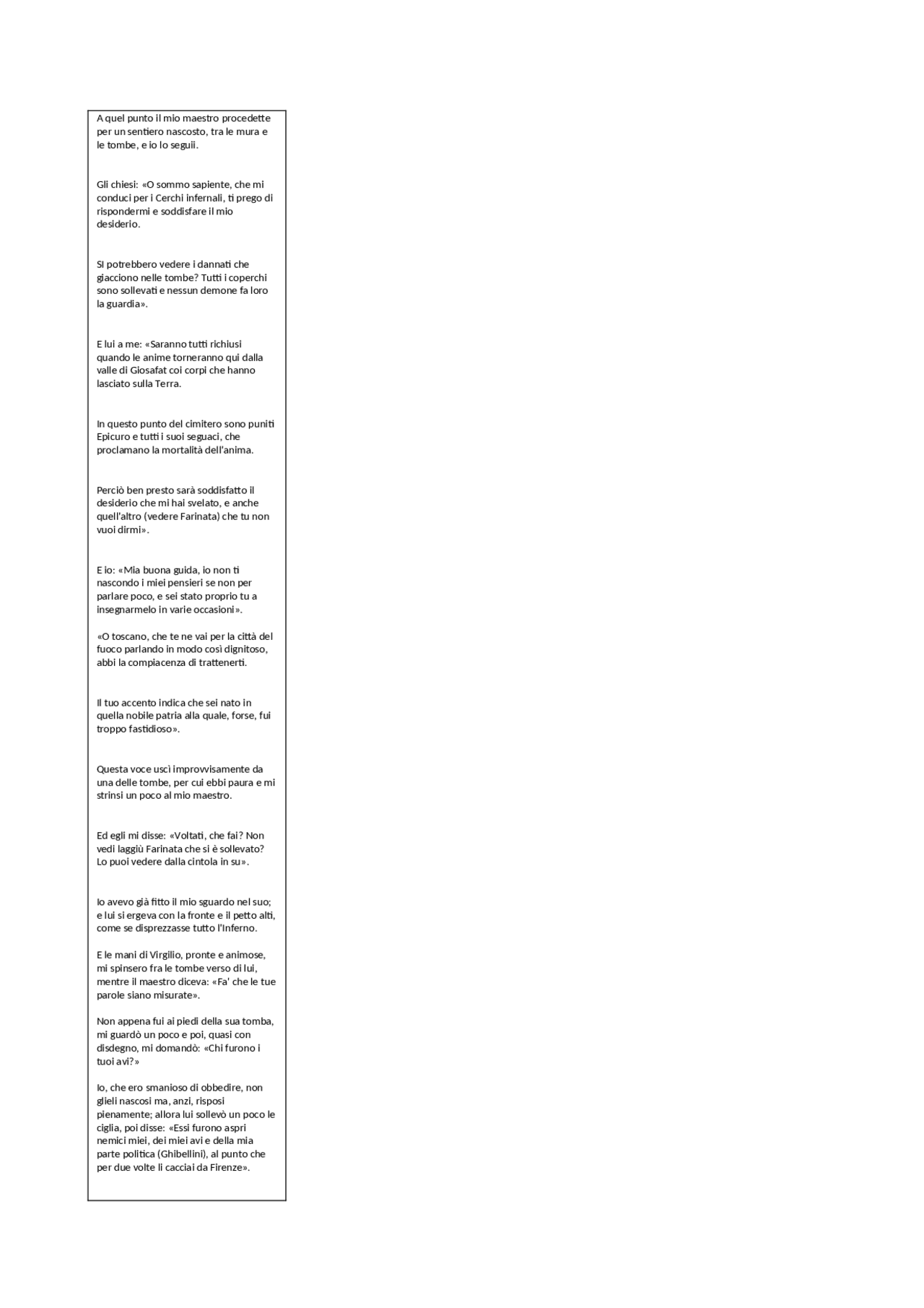 Divina Commedia Canti Docsity