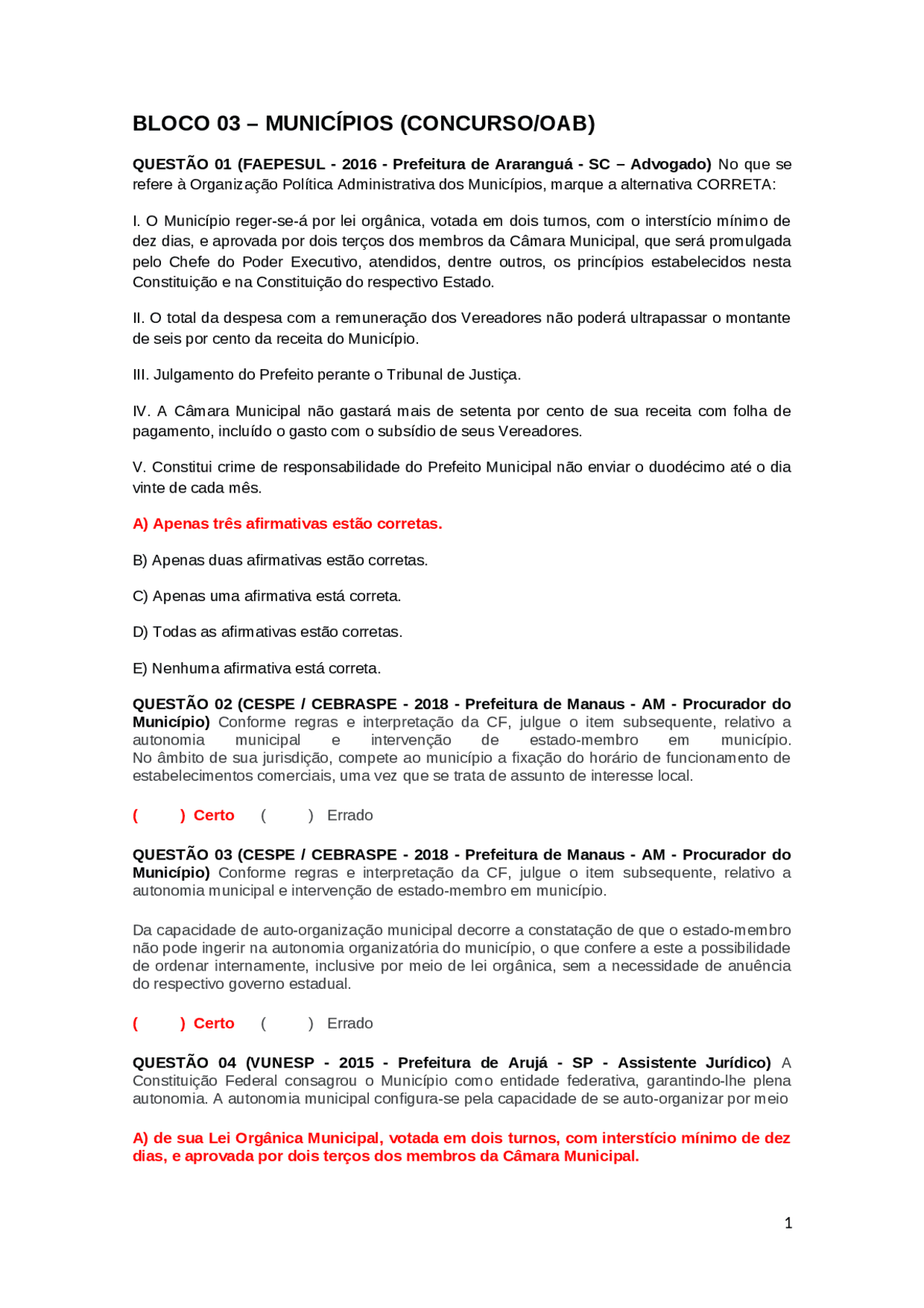 Exercícios De Dconstitucional 2 Docsity