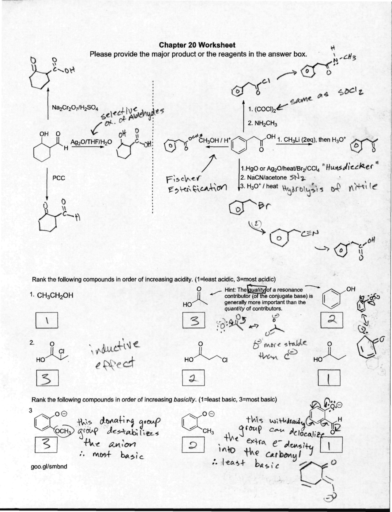 Chapter 20 Organic Chemistry - Docsity