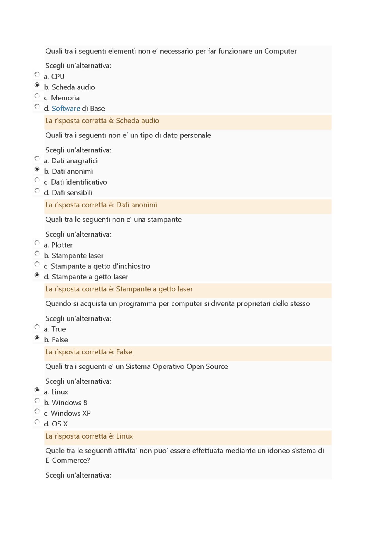 Domande E Risposte Esatte Modulo 1 Eipass 7 Moduli Aggiornate A
