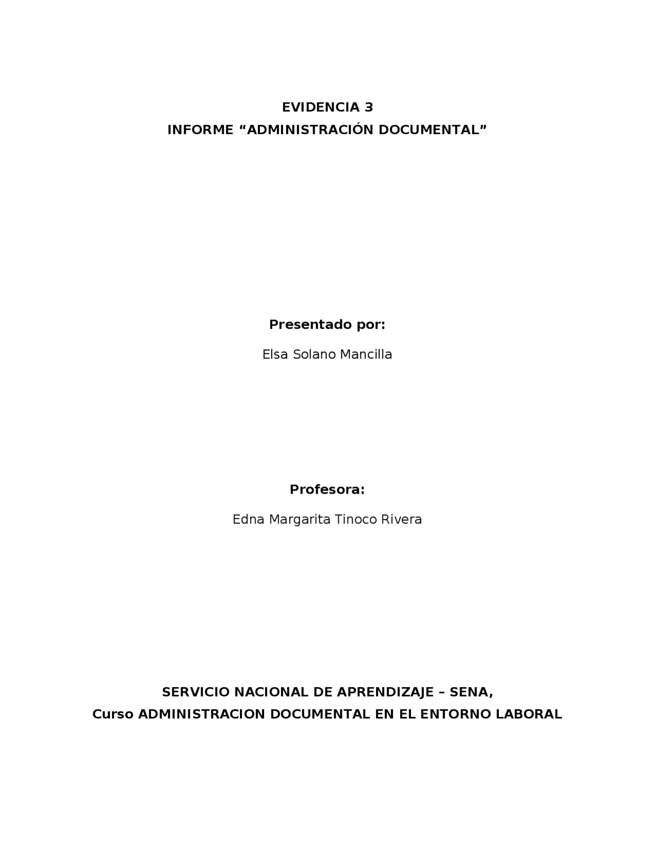 Informe documental y gestion documental - Docsity