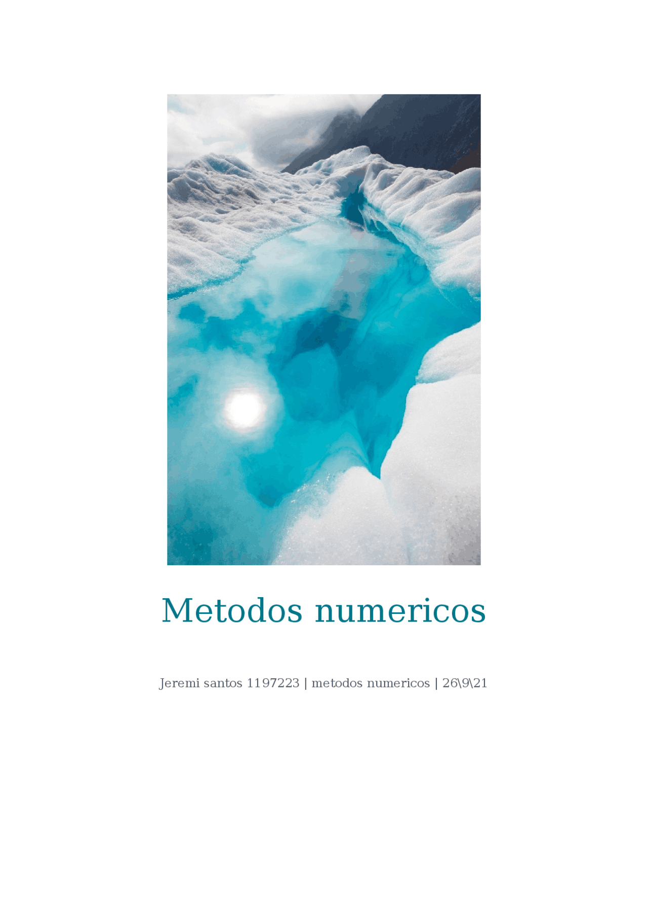Resumen metodo numericos - Docsity