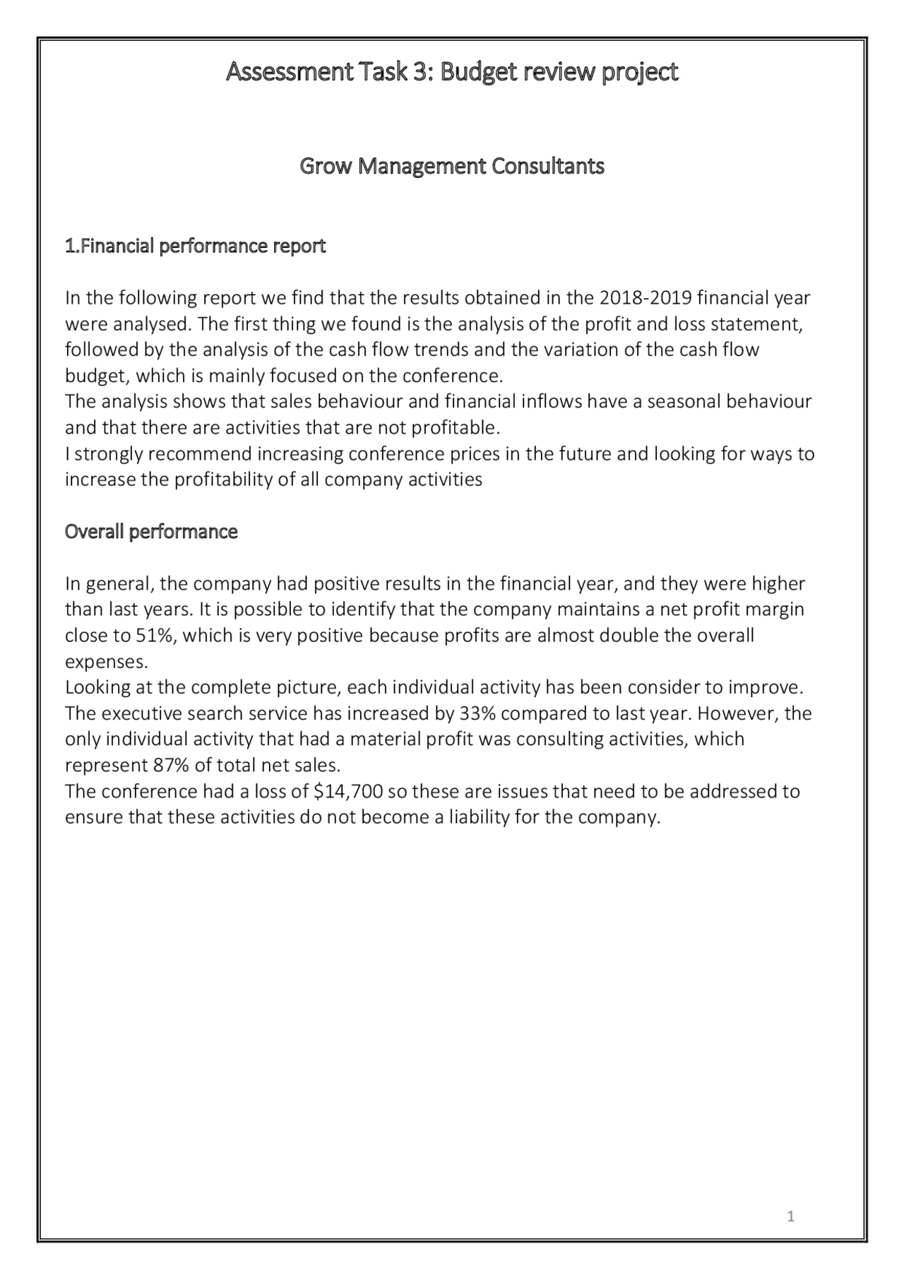 BSBFIM601 Manage Finances - Student Assessment Task 3 | Study Guides, Projects, Research ...