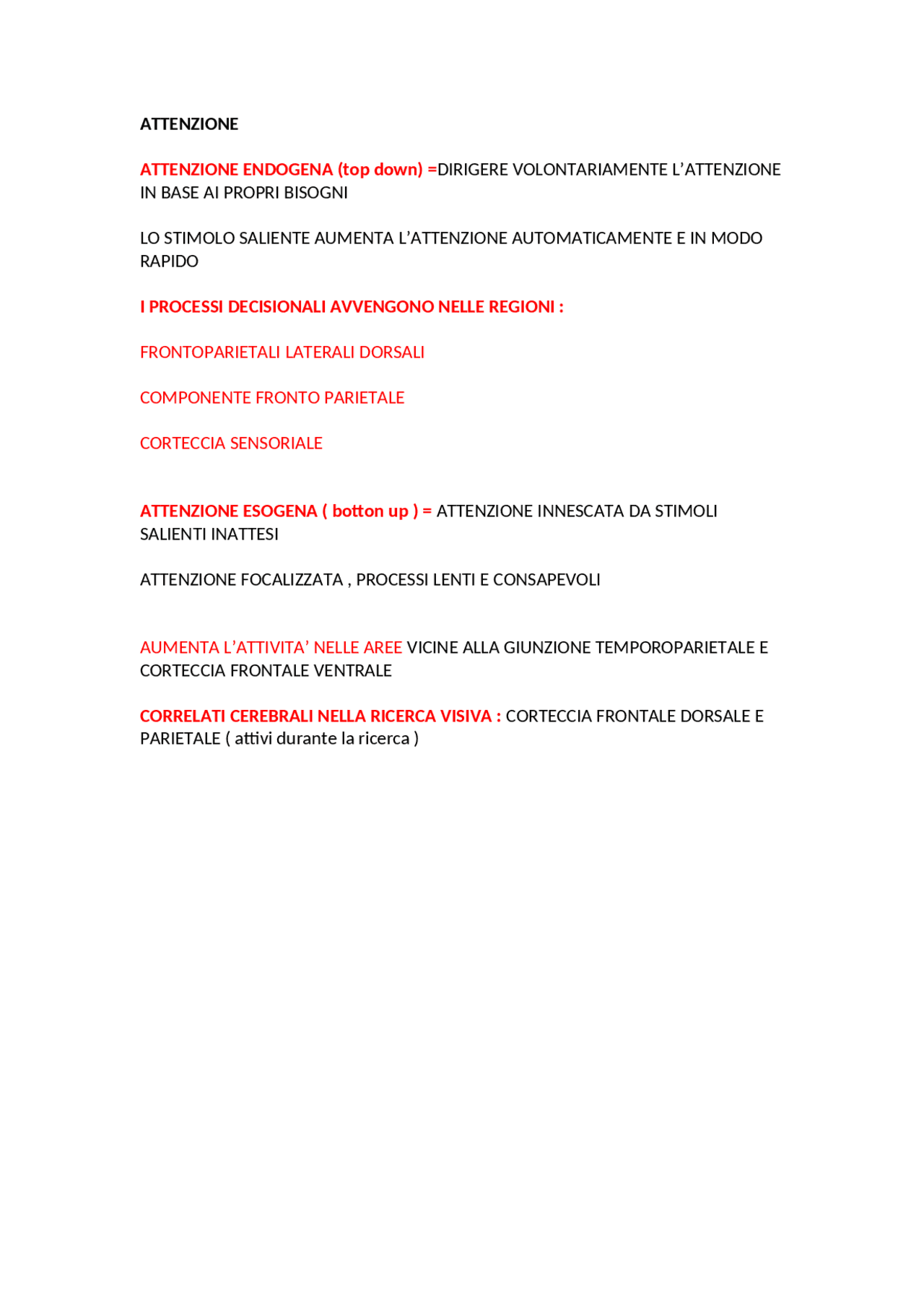 Schemi Psicobiologia Appunti Di Psicobiologia Docsity