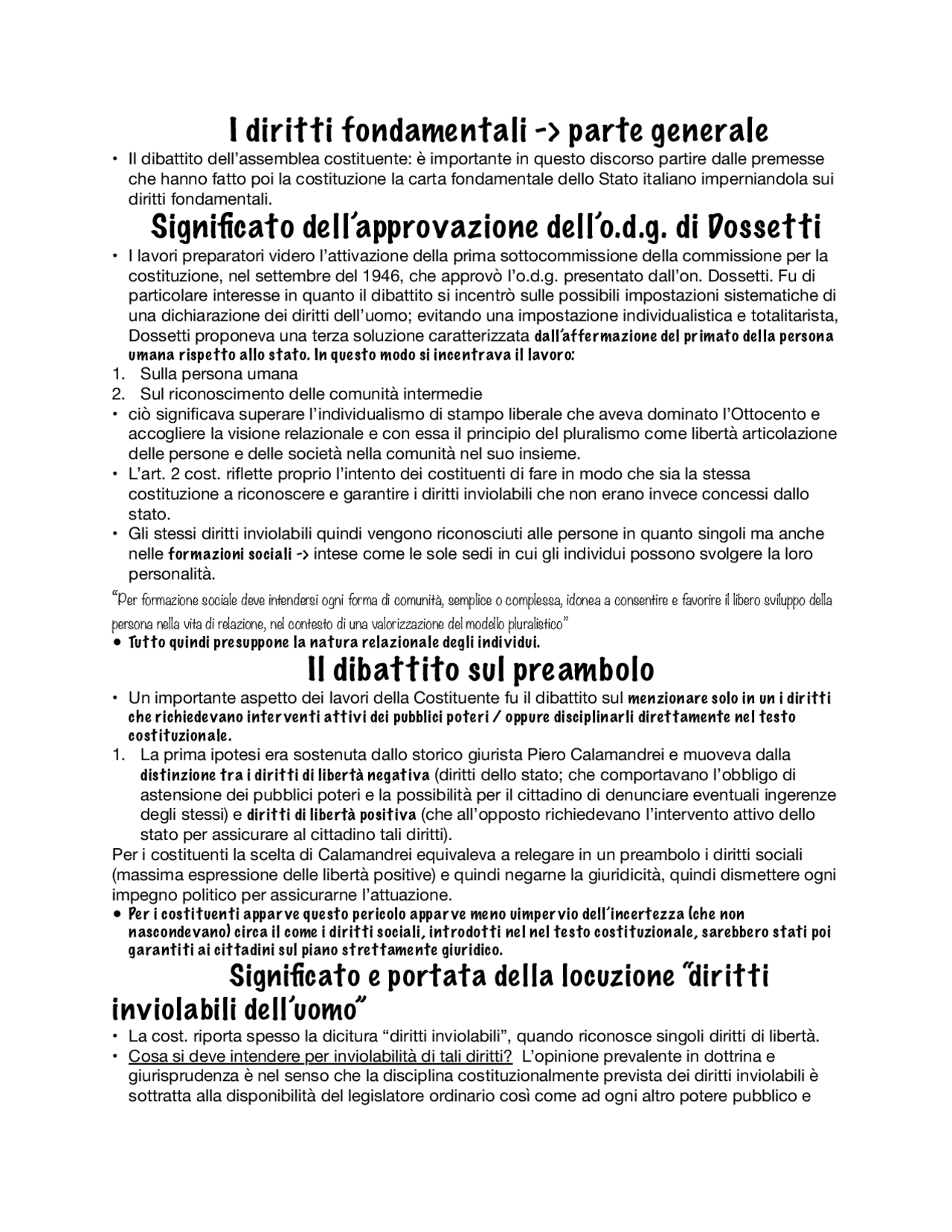 Appunti Diritto Costituzionale Docsity