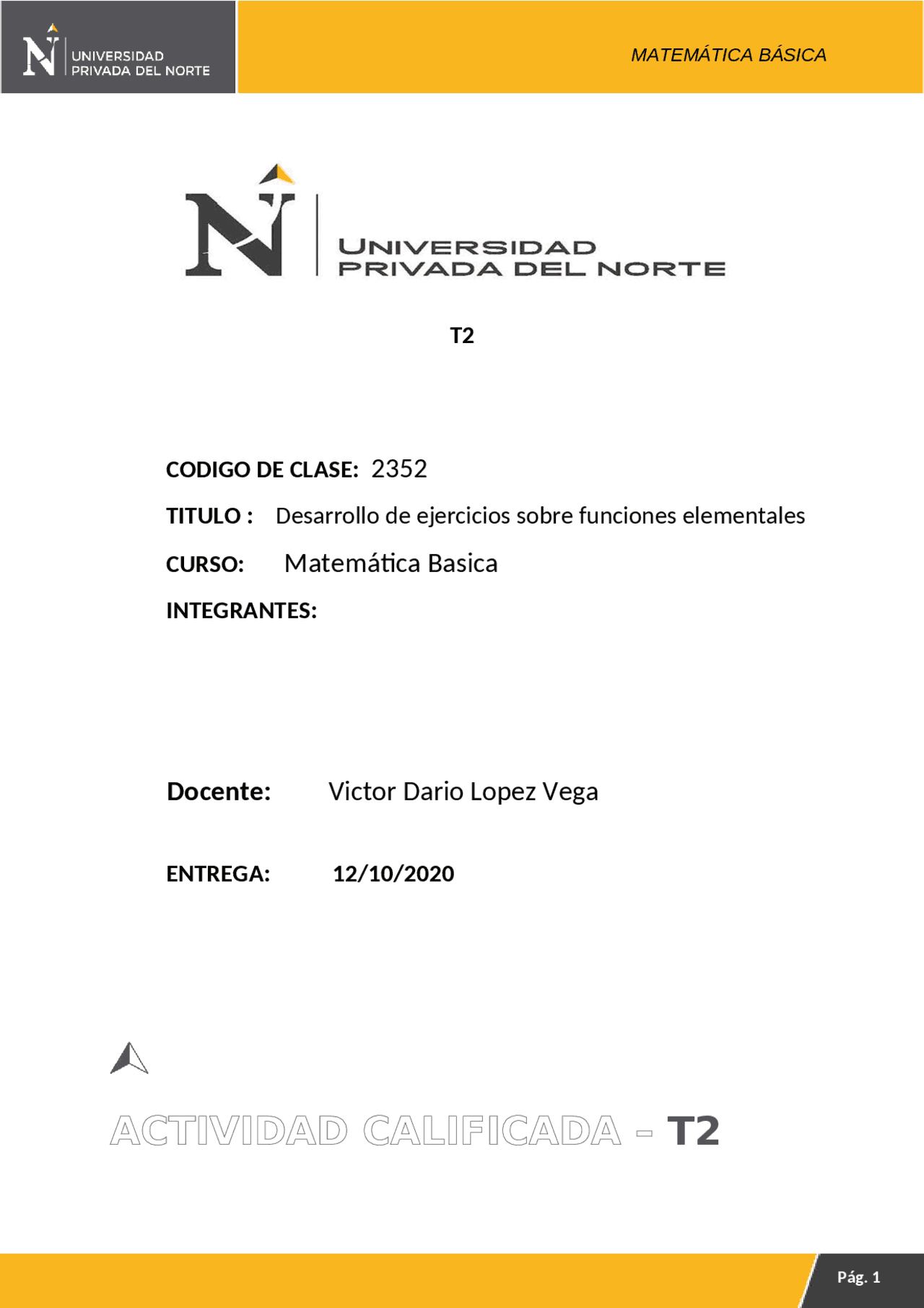 T2matematica Basica Upn Exámenes Selectividad De Matemáticas Docsity