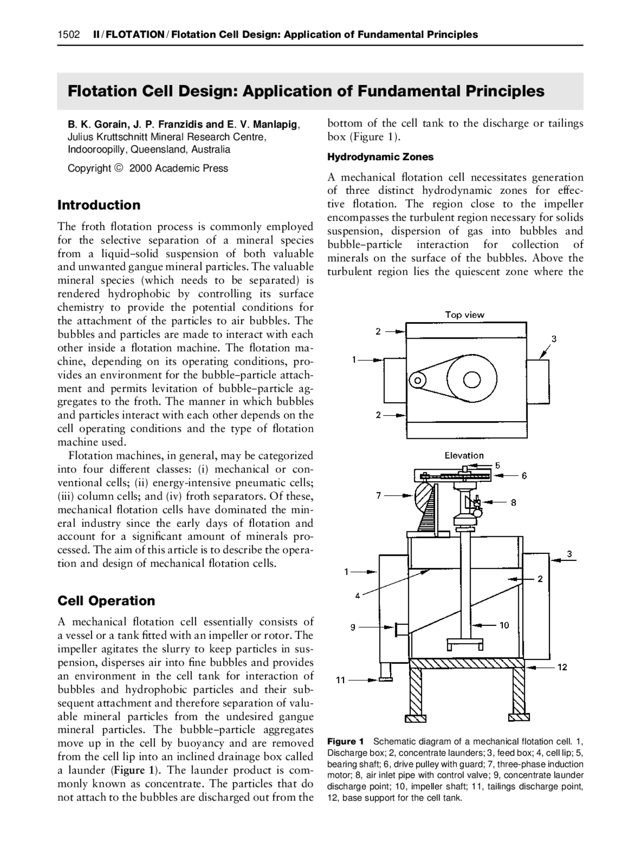 Flotation cell design flotação células - Docsity