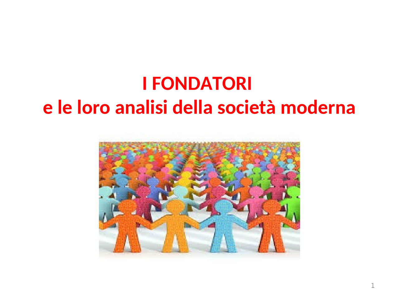 Slide riassuntive dei cinque fondatori del pensiero - Docsity