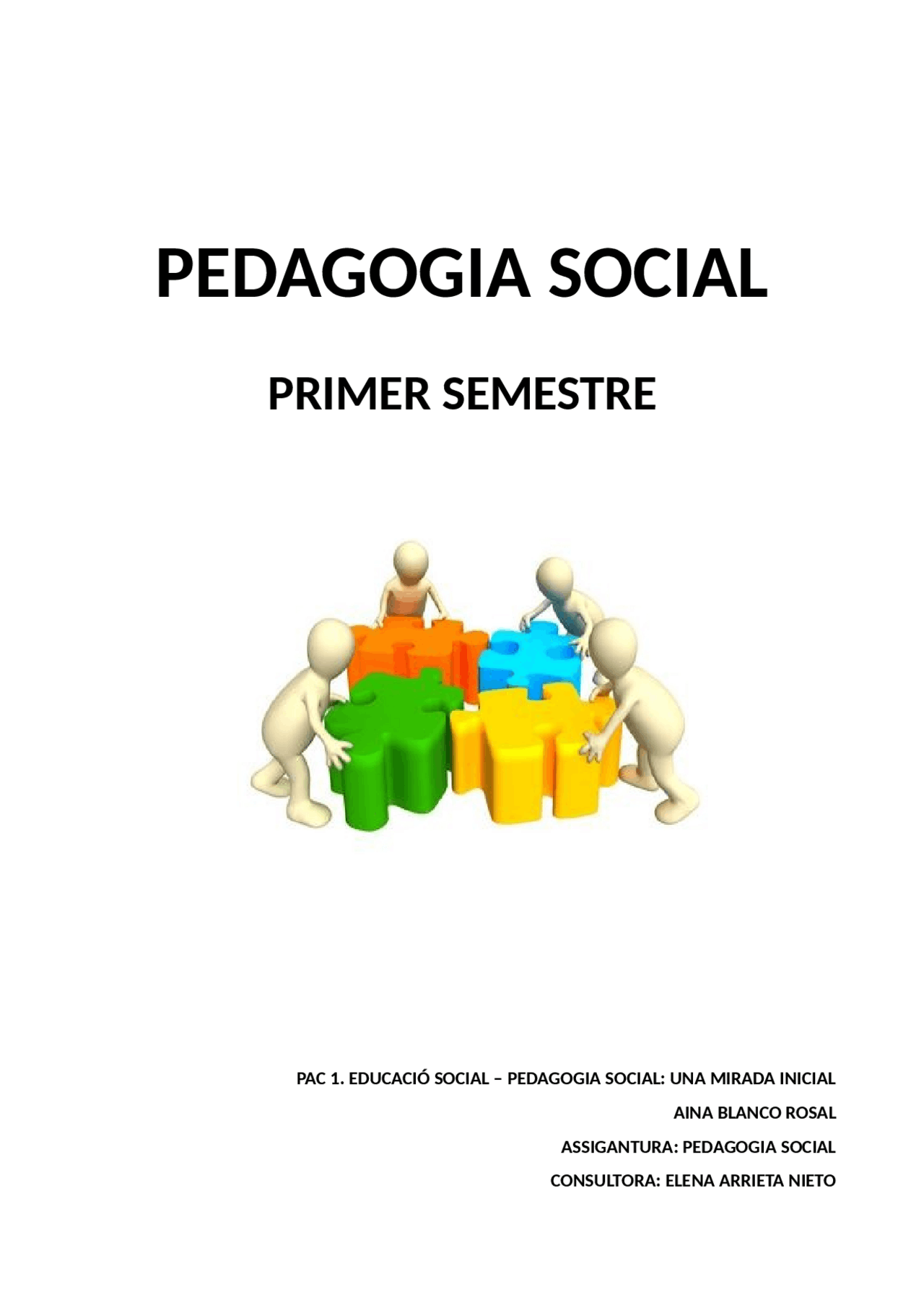 Pac 1 Pedagogia Social Una Mirada Inicial Docsity
