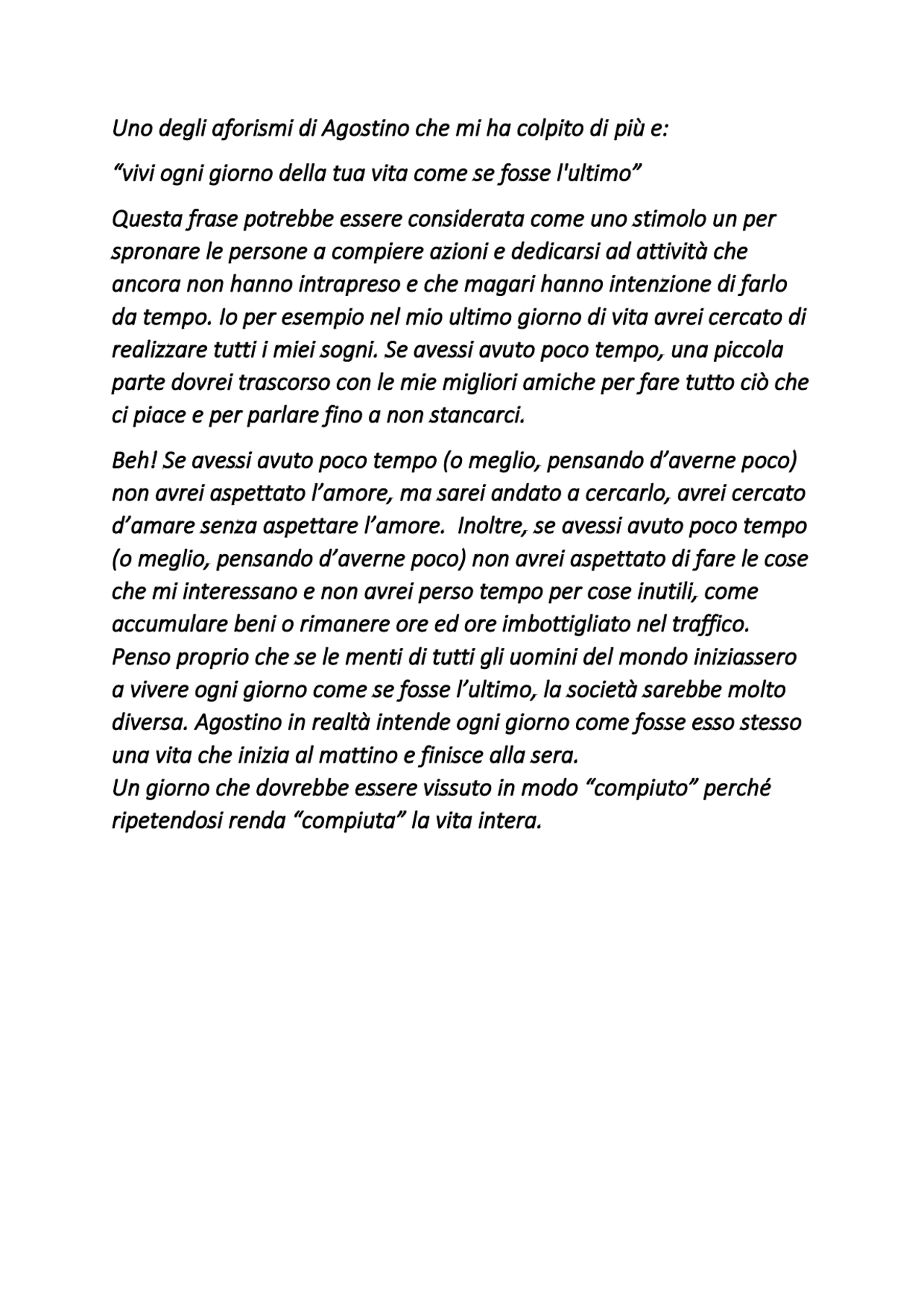 Aforismi Di Agostino Docsity