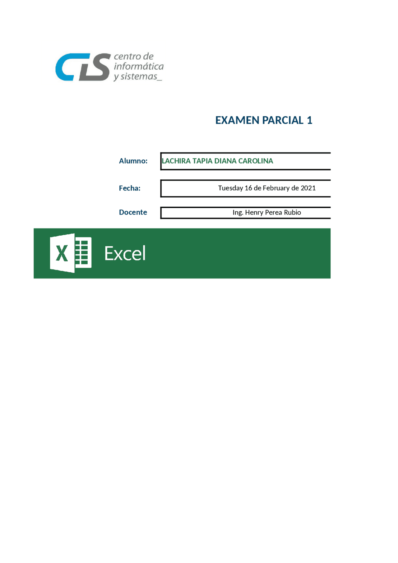 Examen De Computacion Docsity