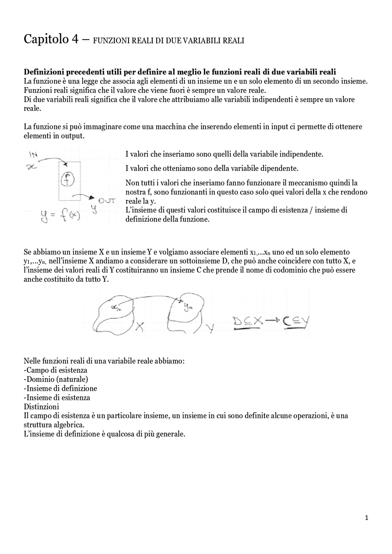 Funzioni Reali A Due Variabili Reali Analisi Matematica 2 Docsity