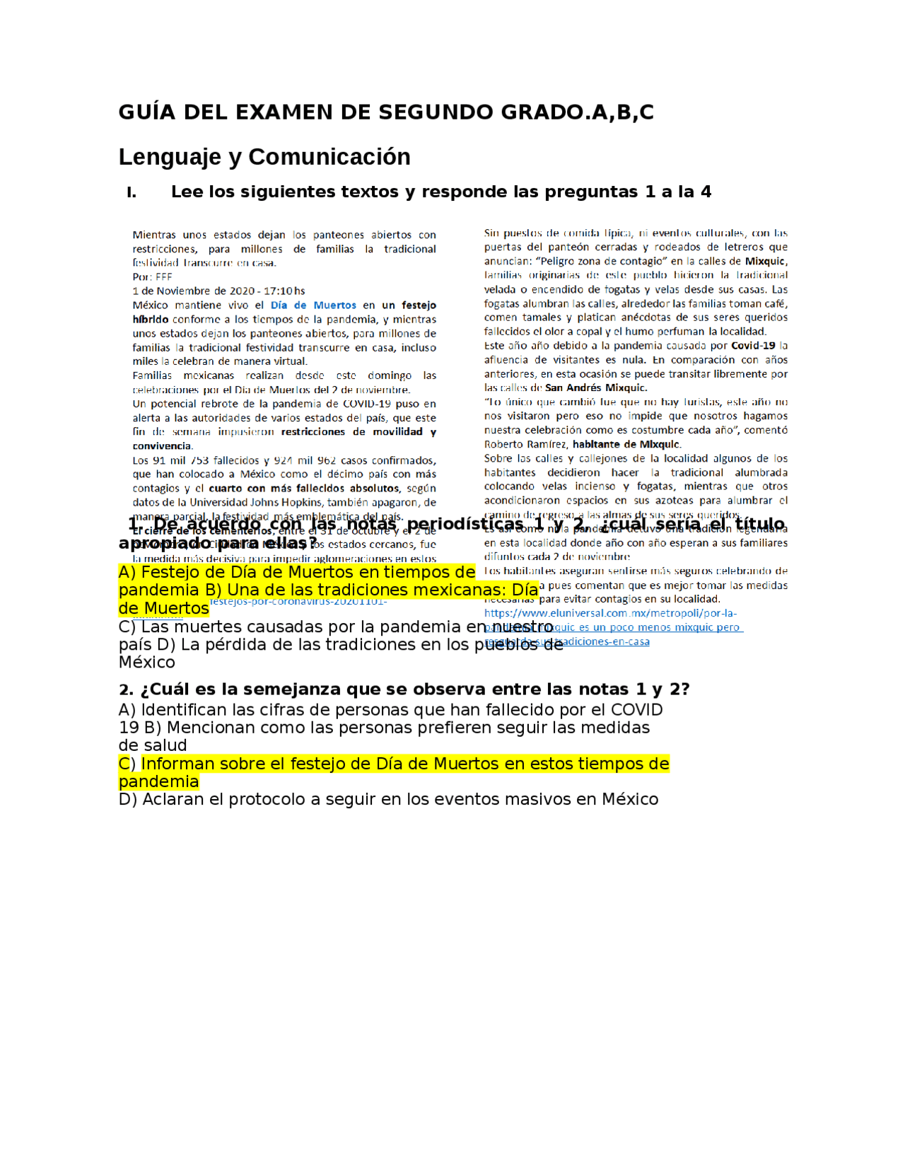 Guia sobre la sobre gramatia mexicana - Docsity