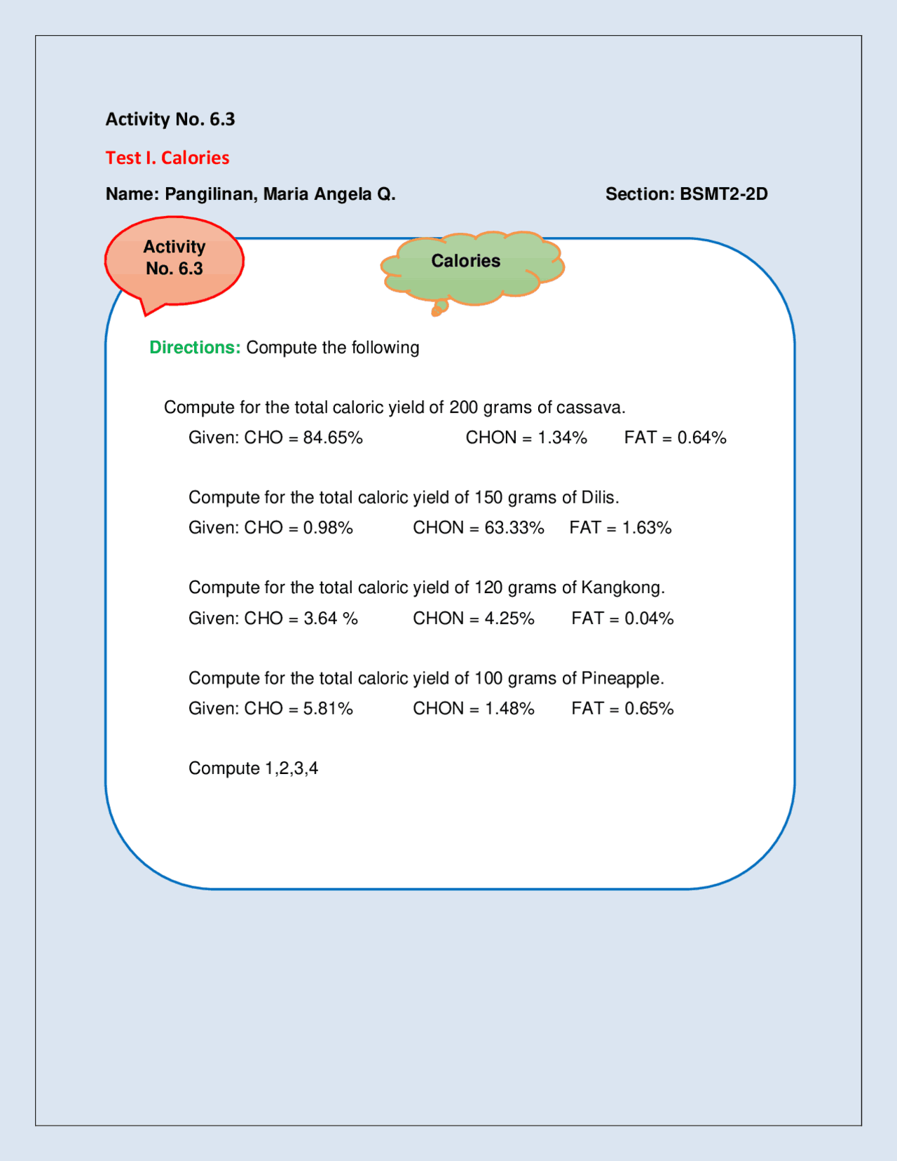Biochemistry Enzyme Activity Exercises Biochemistry Docsity
