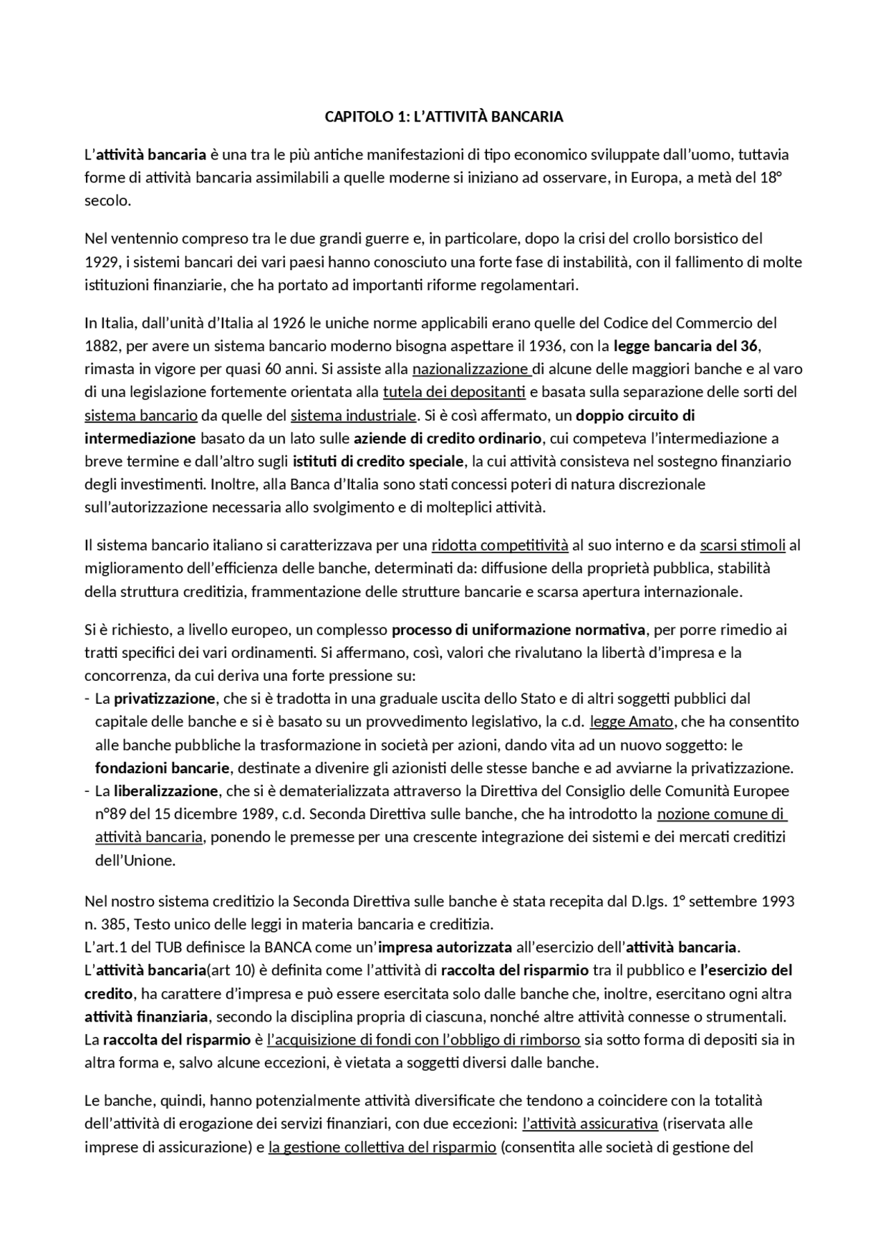 E Banking Riassunto Del Libro 2020 Docsity