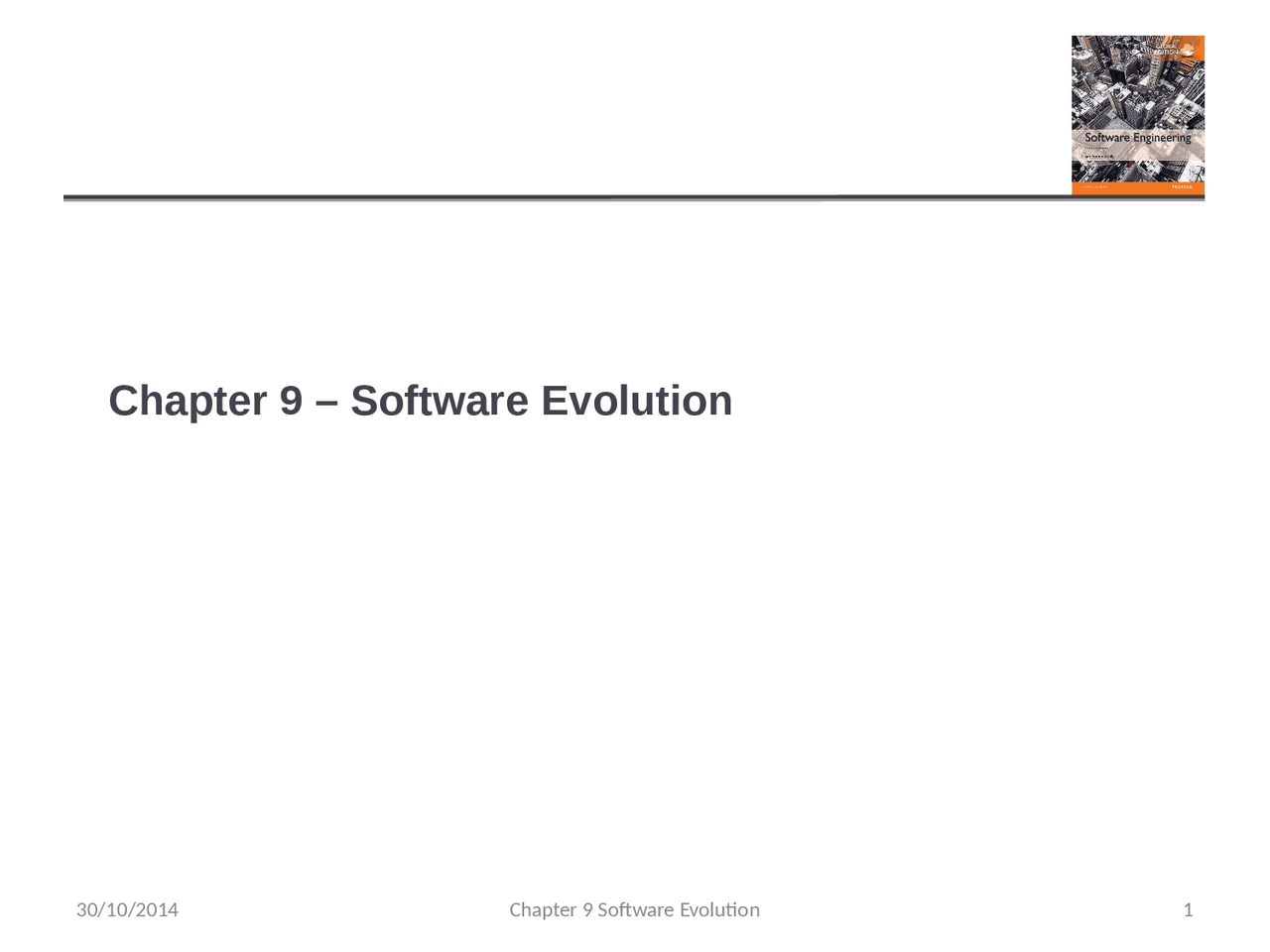 Software Evolution Testing And Reliability Engineering Docsity