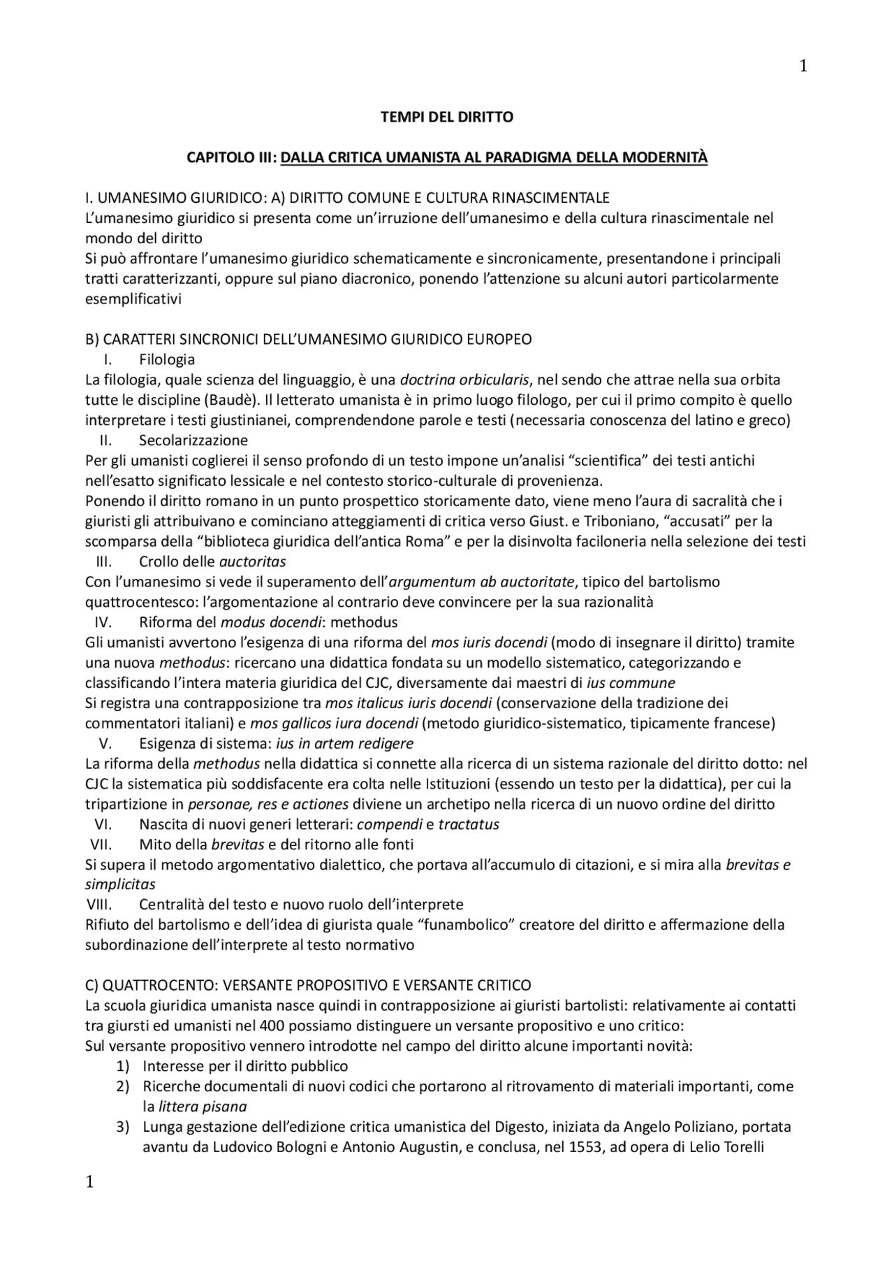 Riassunti Tempi Del Diritto Docsity