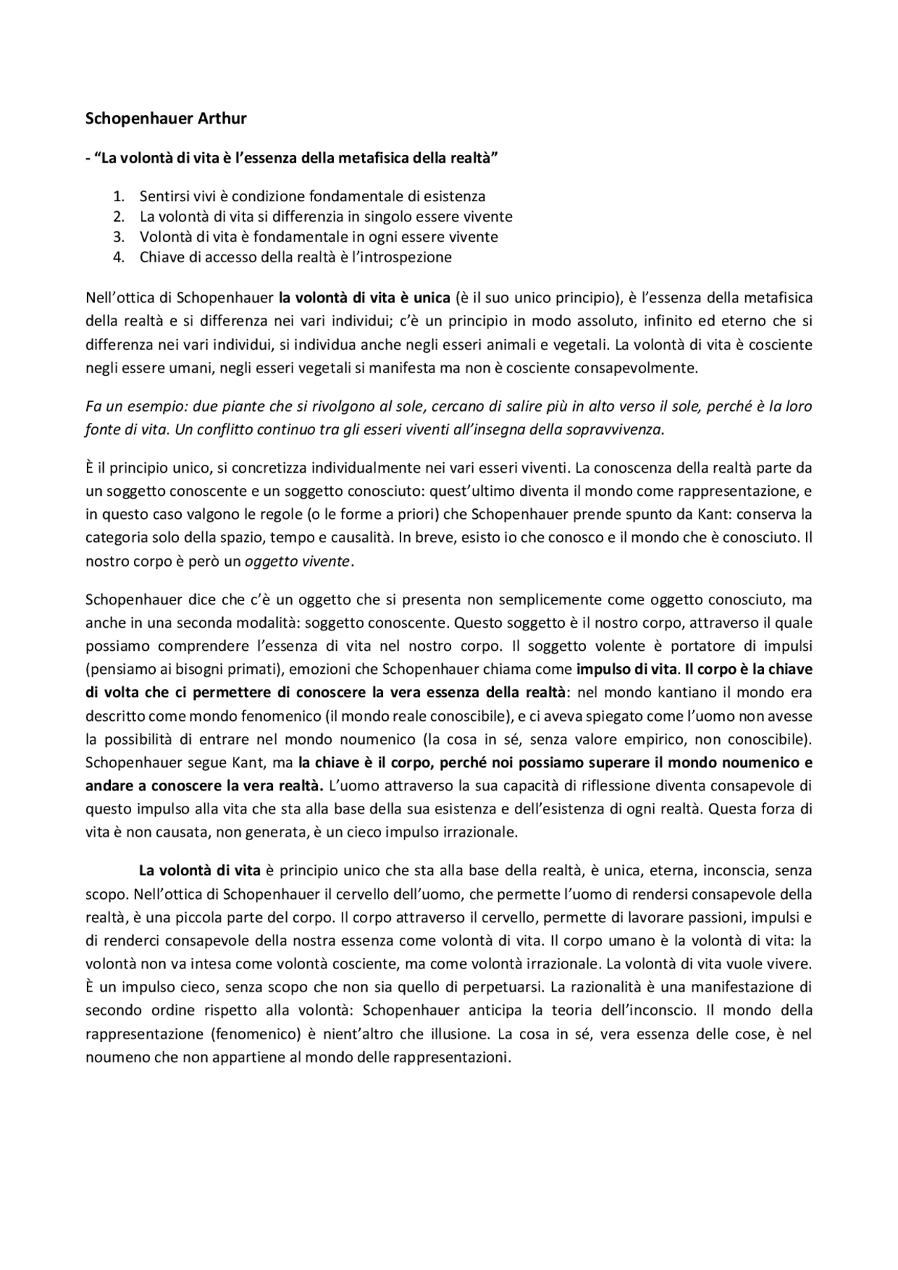 Schopenhauer Kierkegaard Positivismo Comte E Mill Docsity
