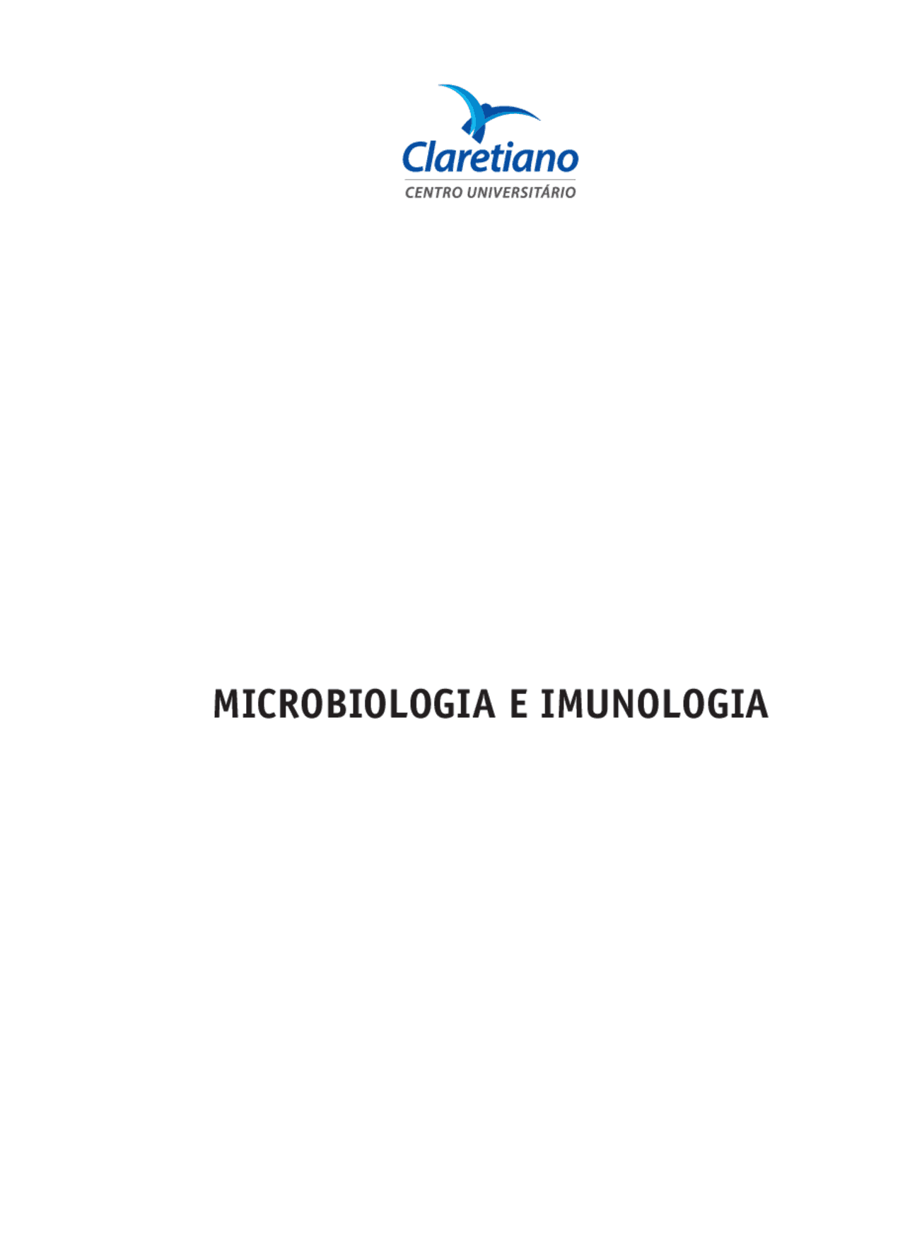 Microbiologia E Imunologia Docsity