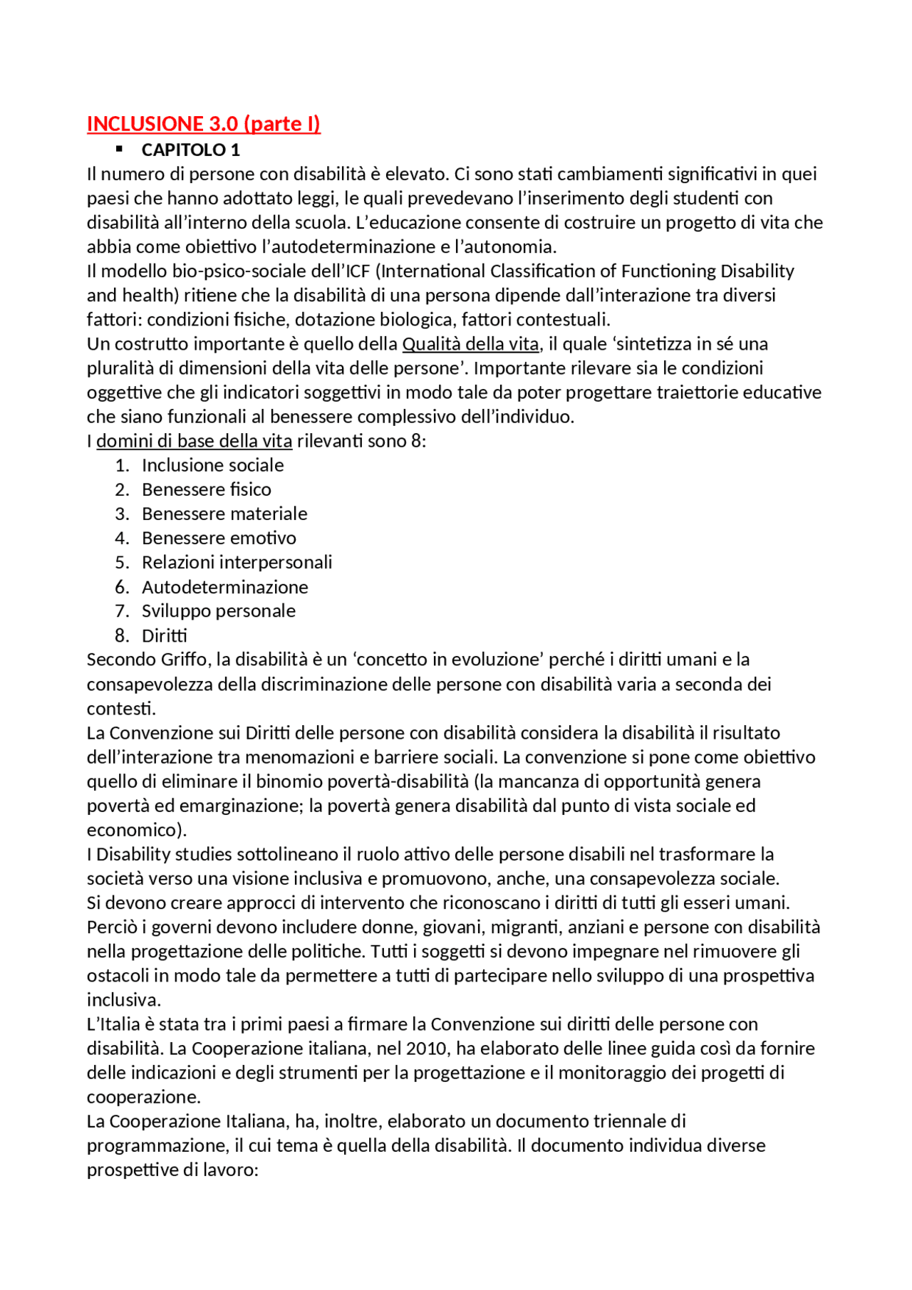 Inclusione 30 Pedagogia Docsity