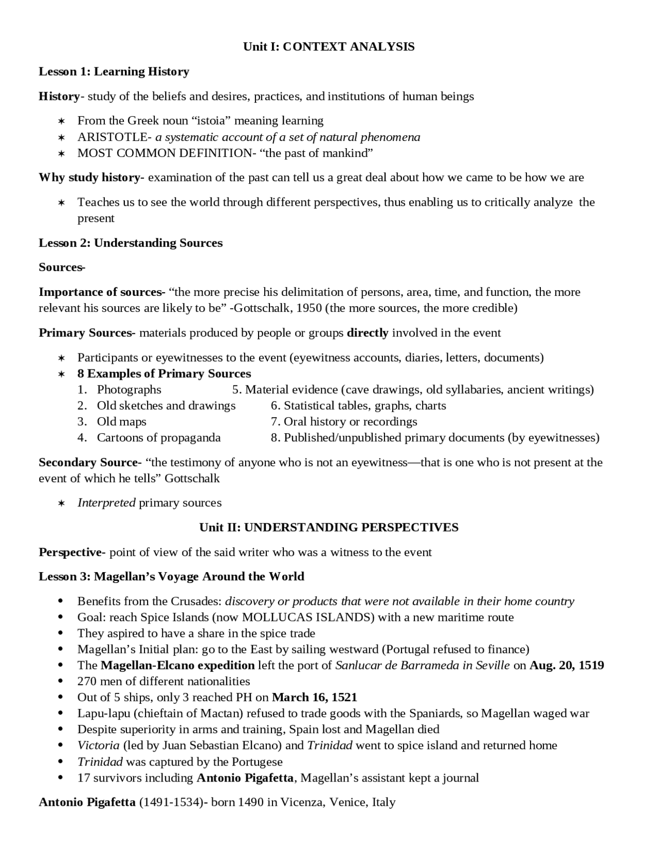 Ss110 Readings In Phil History Docsity