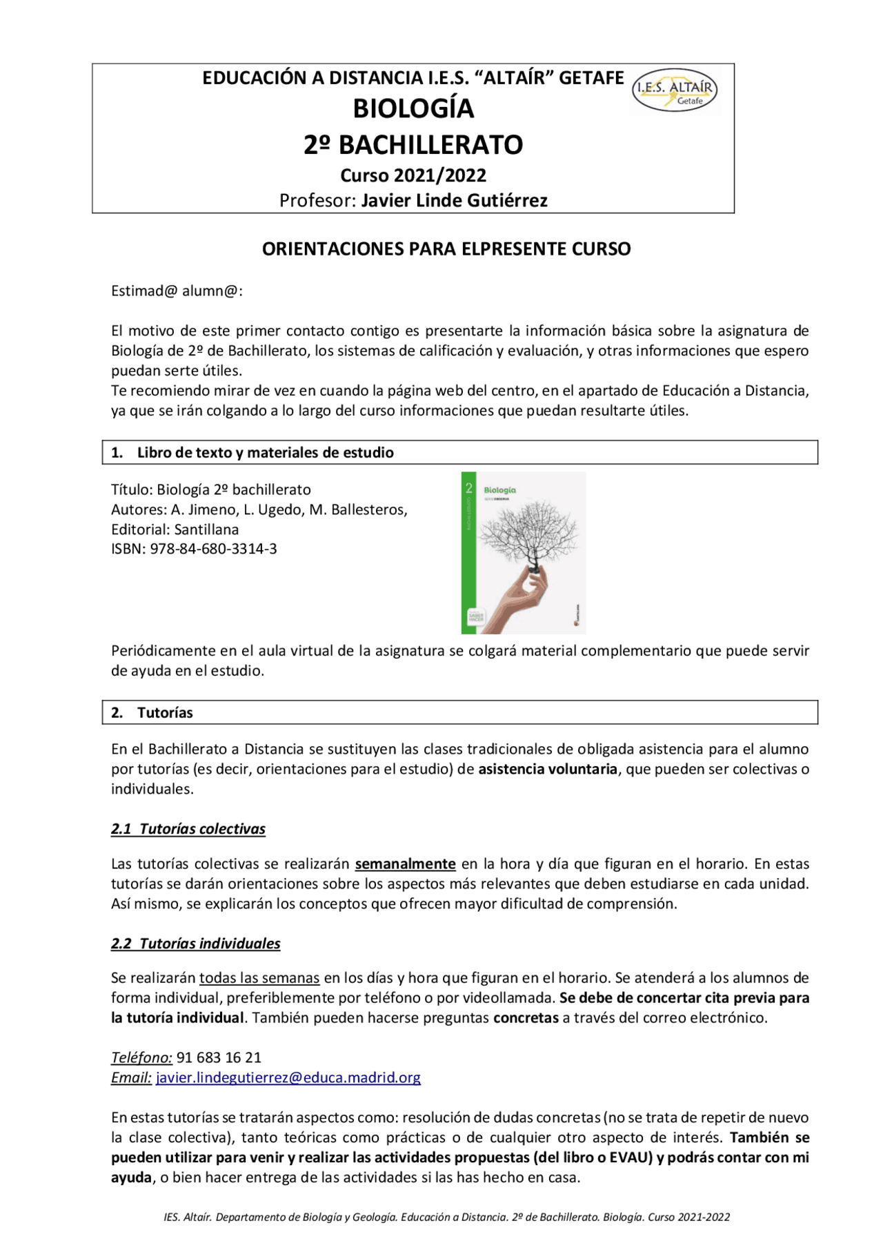 Apuntes De Química Para La Selectividad Docsity