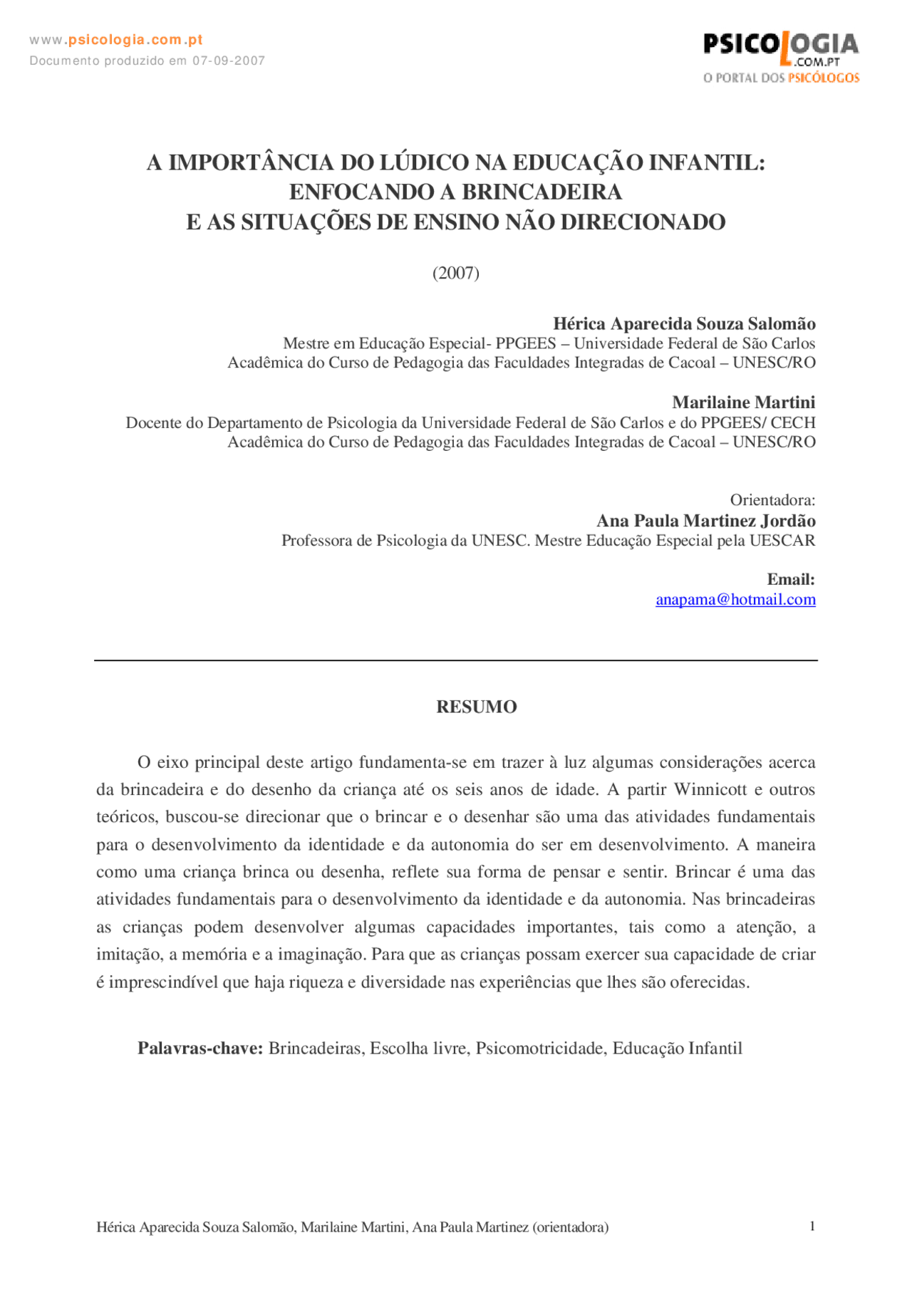 Projeto De Pesquisa Docsity