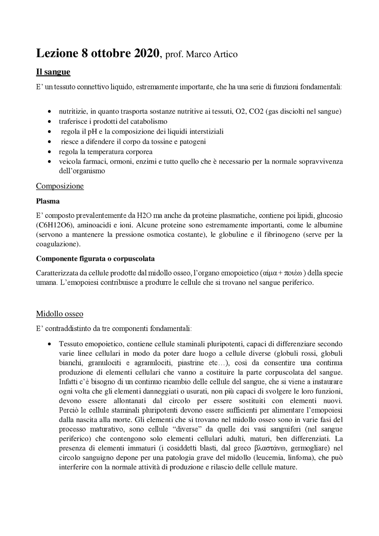 Anatomia I Tessuti Docsity