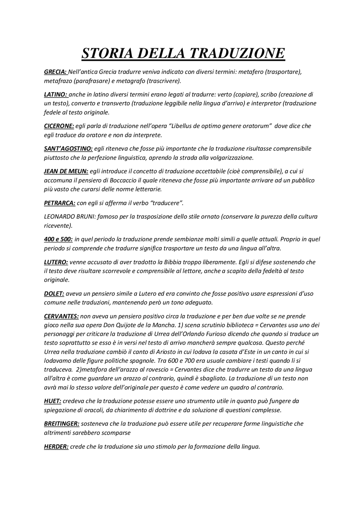 Riassunto Parte Teorica Docsity