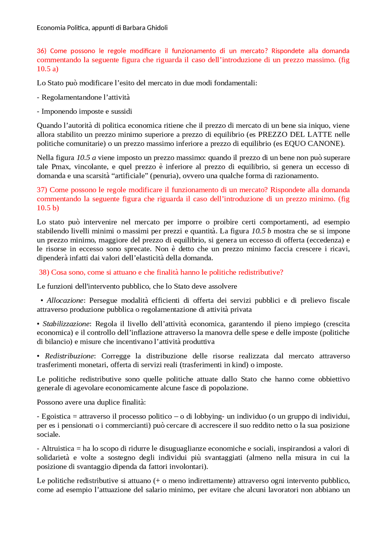 Possibili domande dell'esame con risposte | Prove d'esame di Economia ... Possibili domande dell'esame con risposte | Prove d'esame di Economia ...