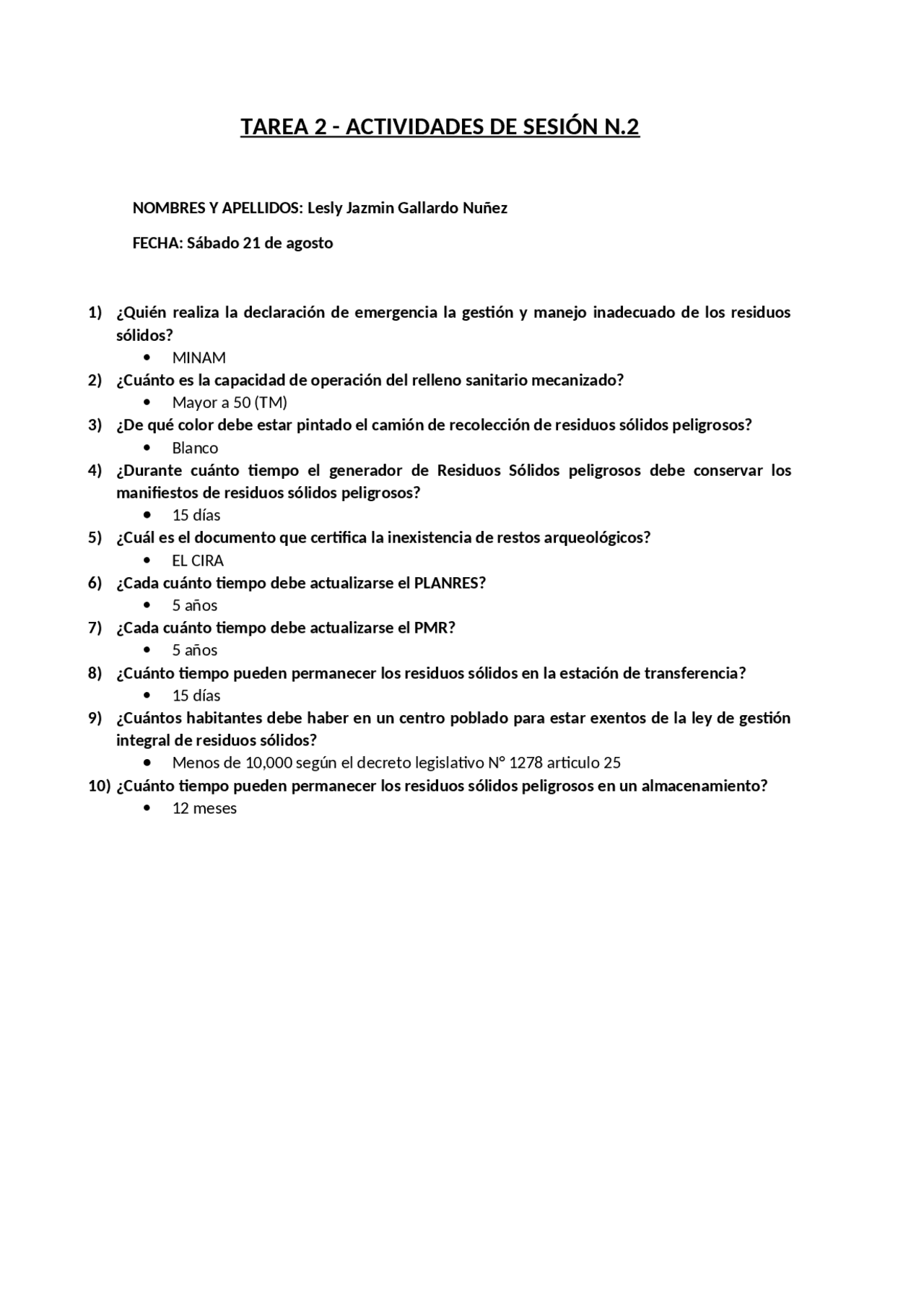 Residuos Solidos Municipales Docsity