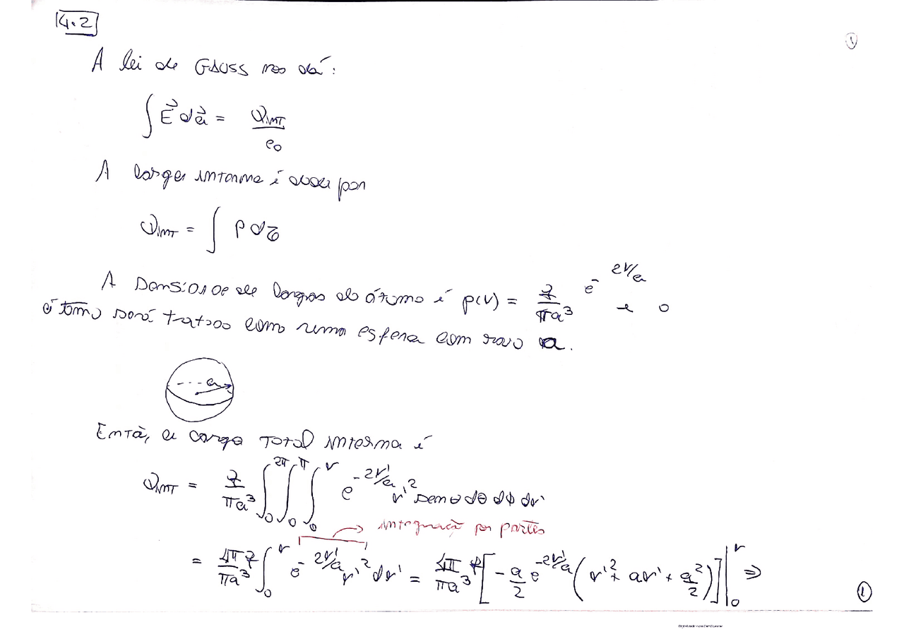 Exercícios Resolvidos Do Griffiths Exercícios Eletromagnetismo Docsity
