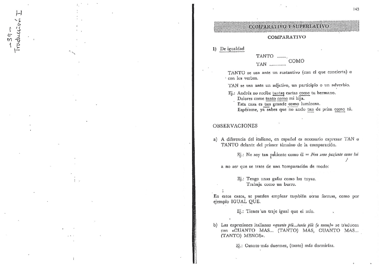 Grammatica Spagnola Docsity