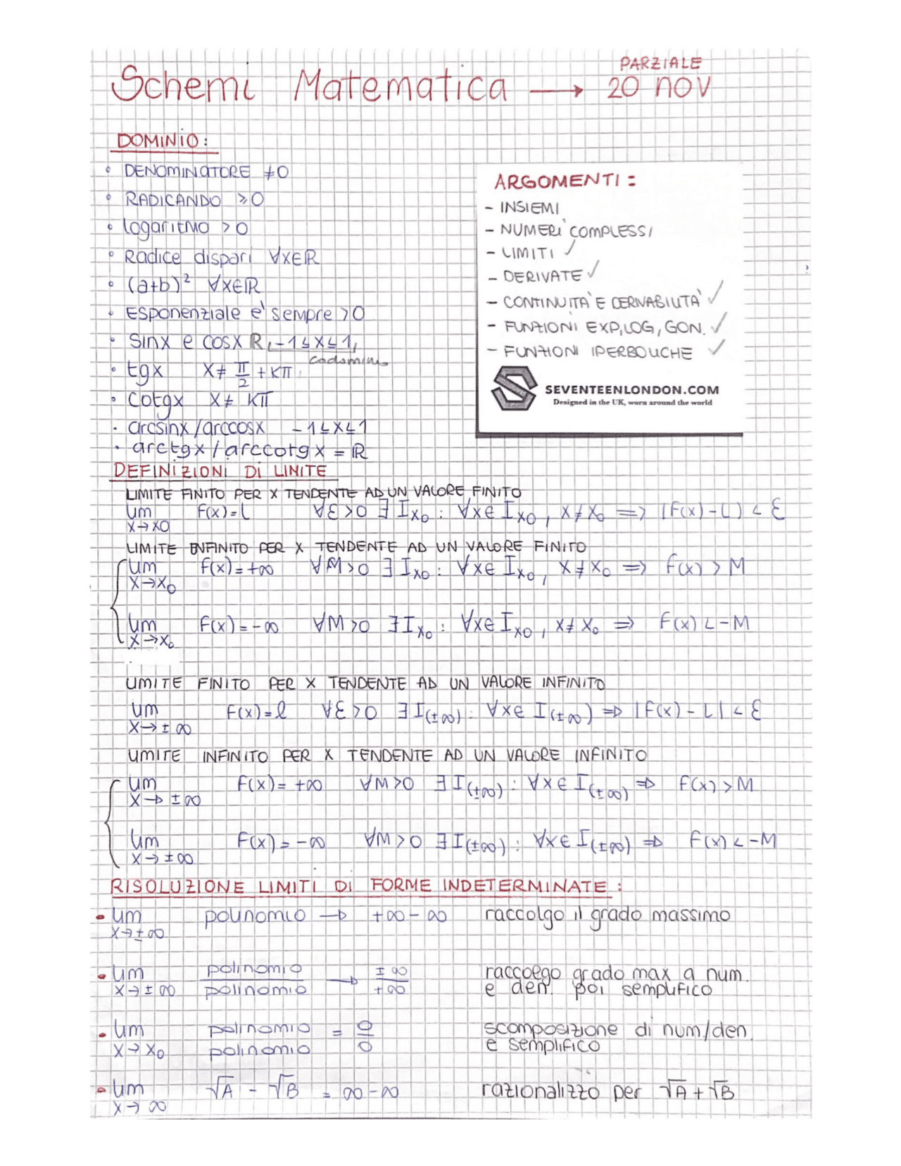 Teoria Metodi Matematici Prima Parte Docsity