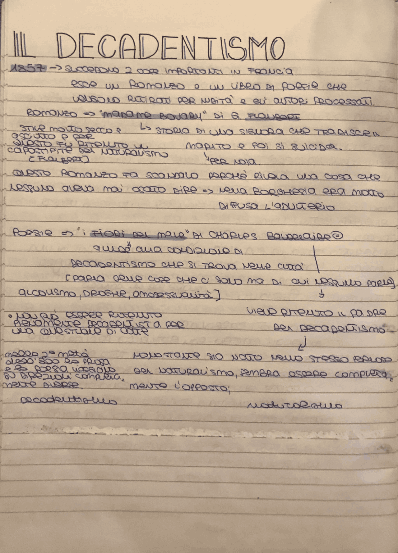 Il Decadentismo E Giovanni Pascoli Docsity